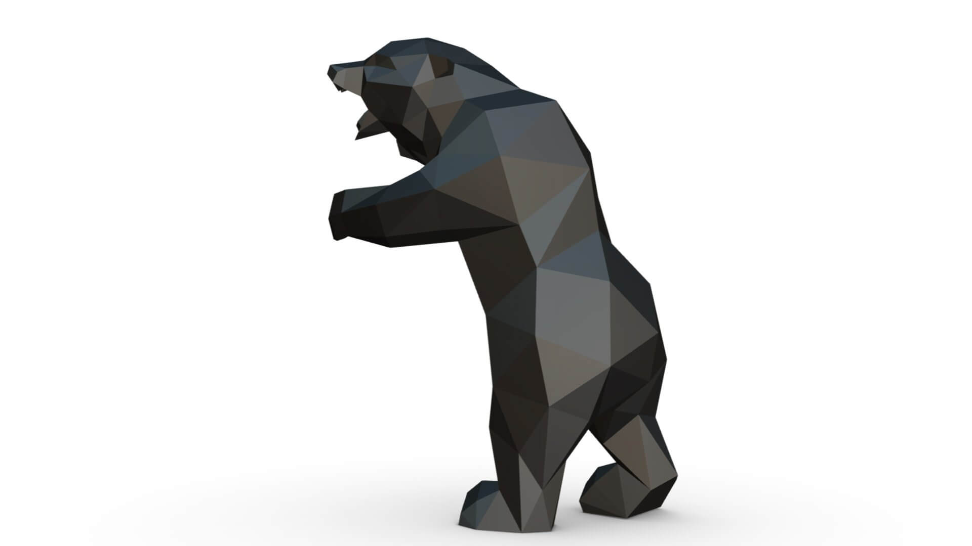 Low Poly Bear - 3D Model by lowpoly_print