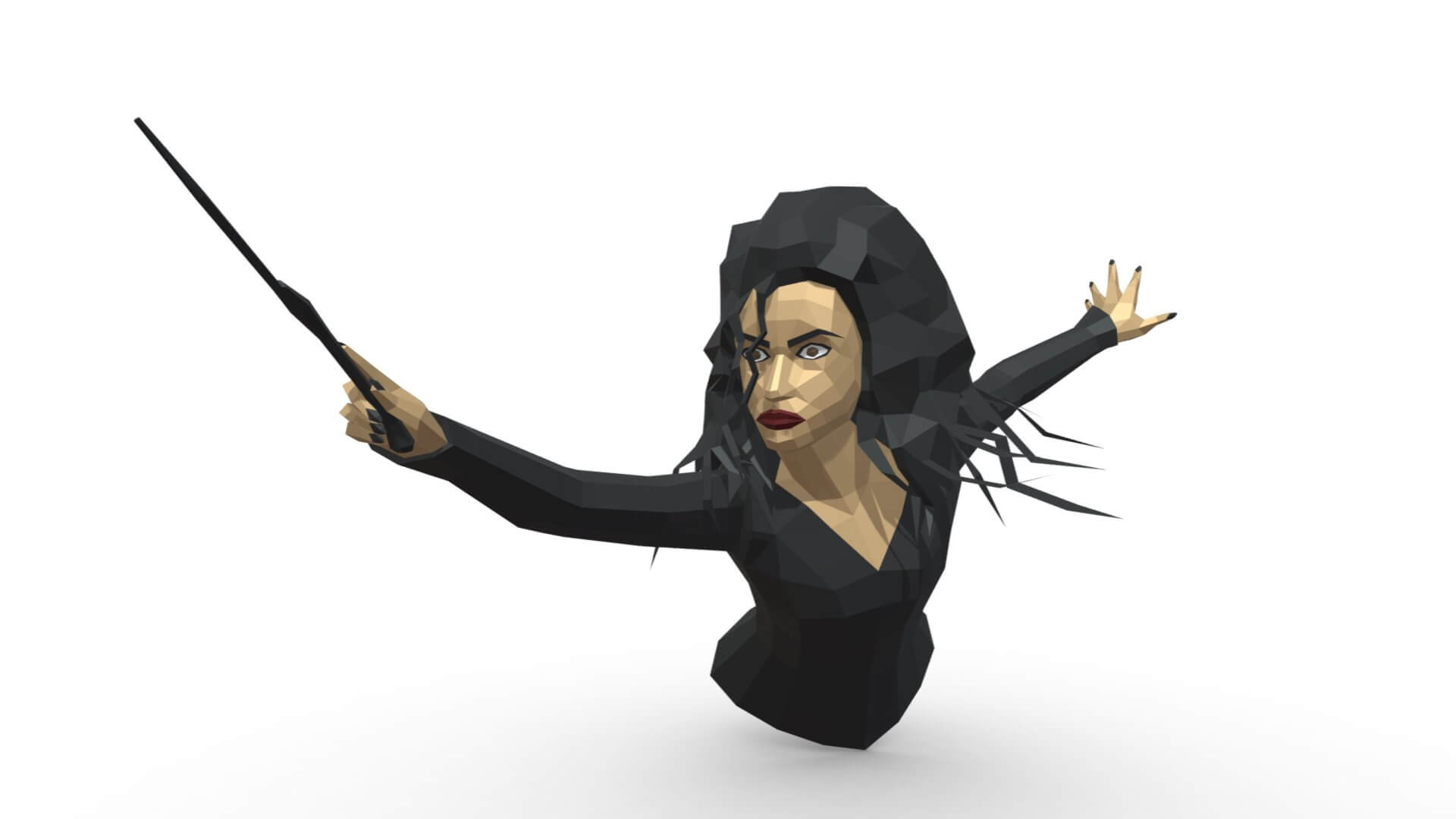 Low Poly Bellatrix - 3D Model by lowpoly_print
