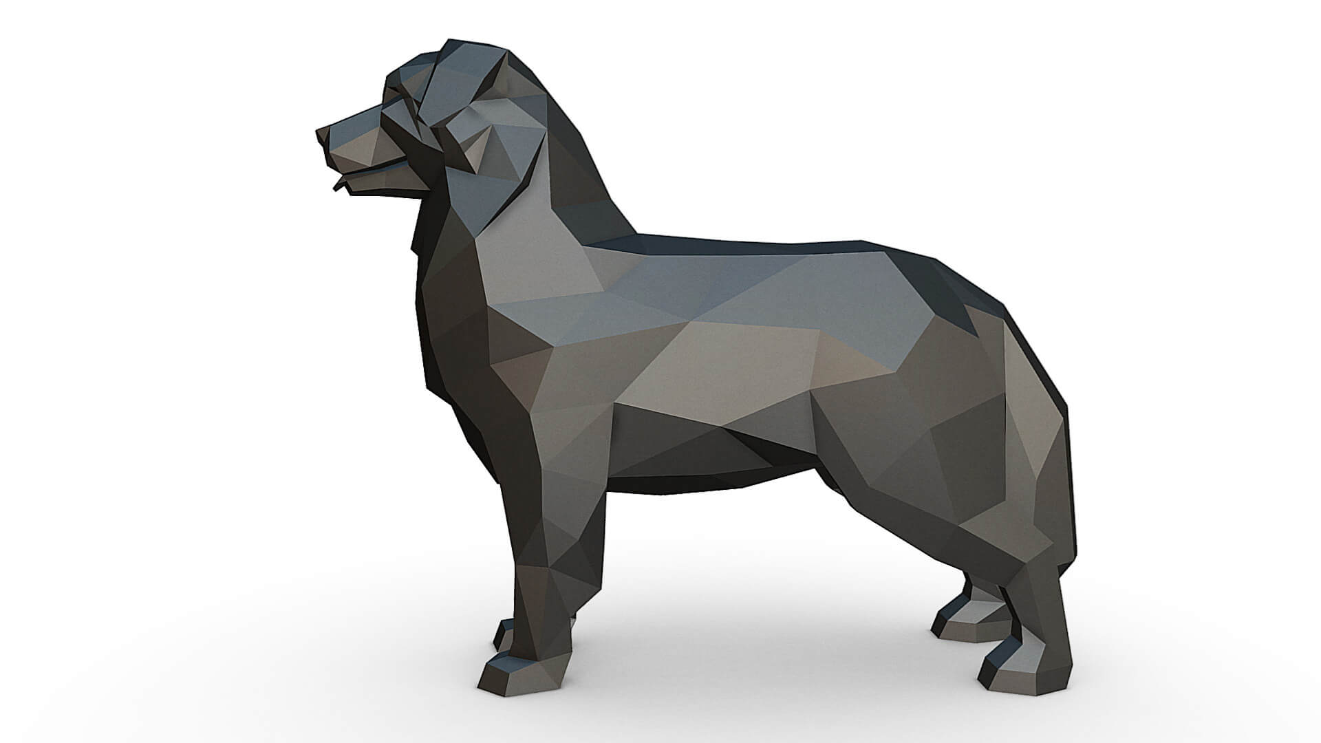 Low Poly Berger Australien - 3D Print Model by lowpoly_print