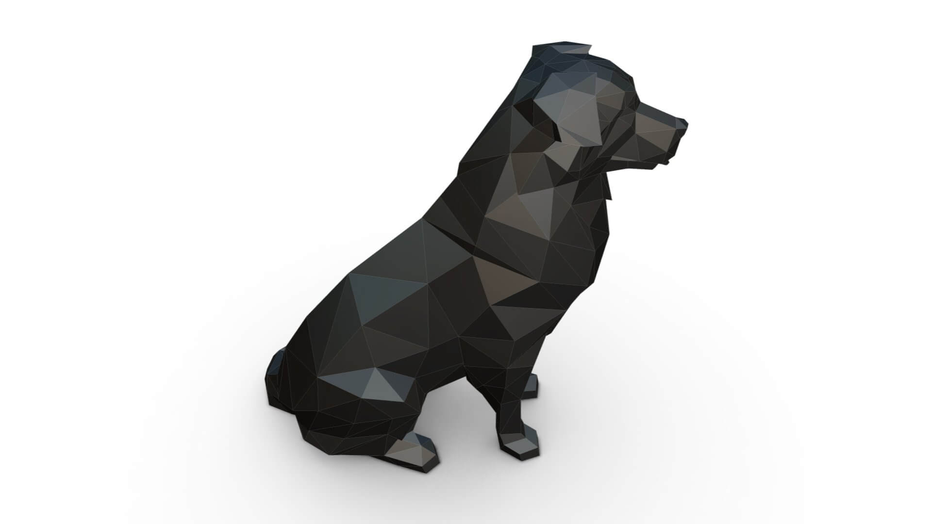 Low Poly Berger Australien - 3D Model by lowpoly_print