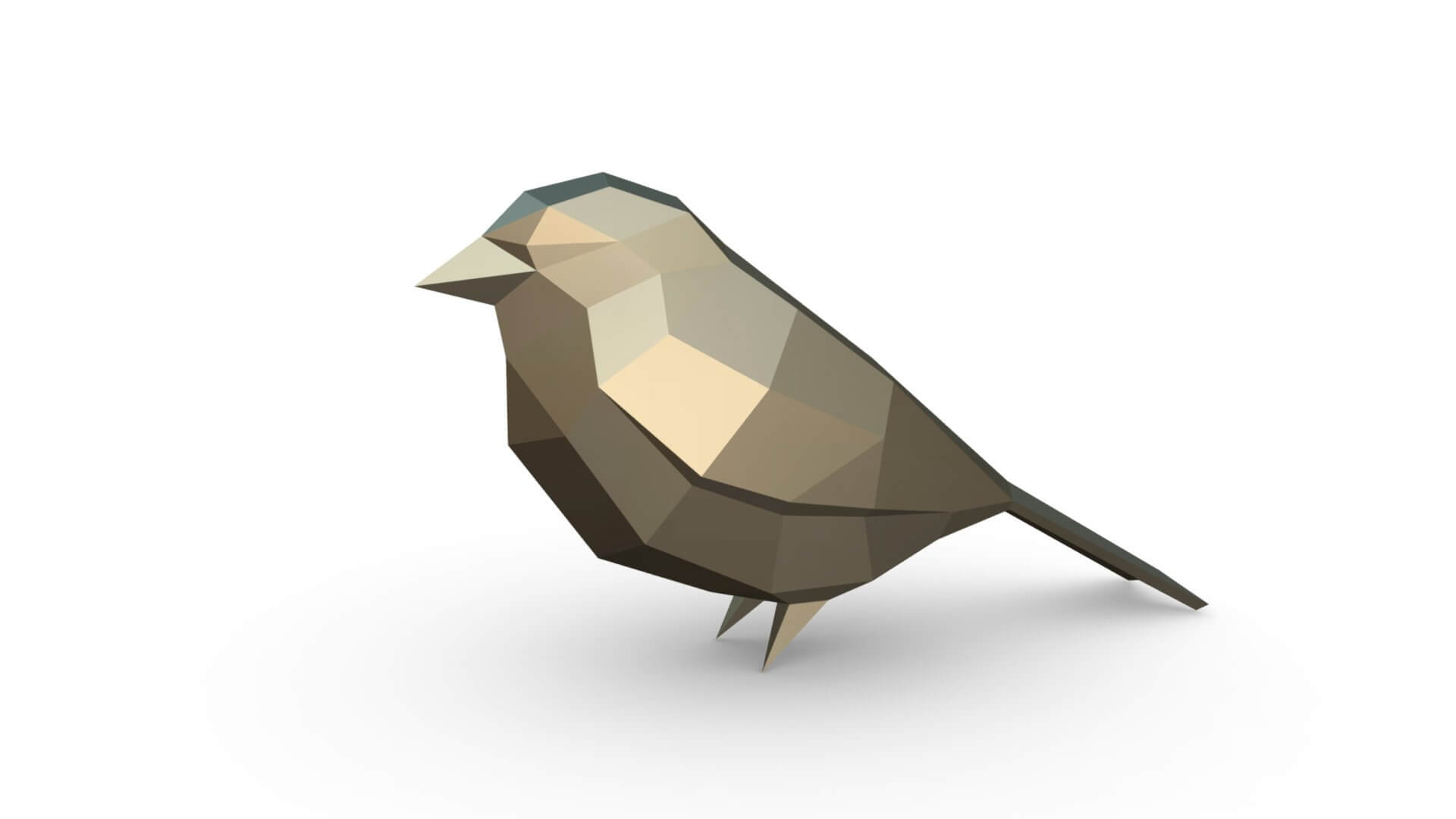 Low Poly Bird - 3D Model by lowpoly_print