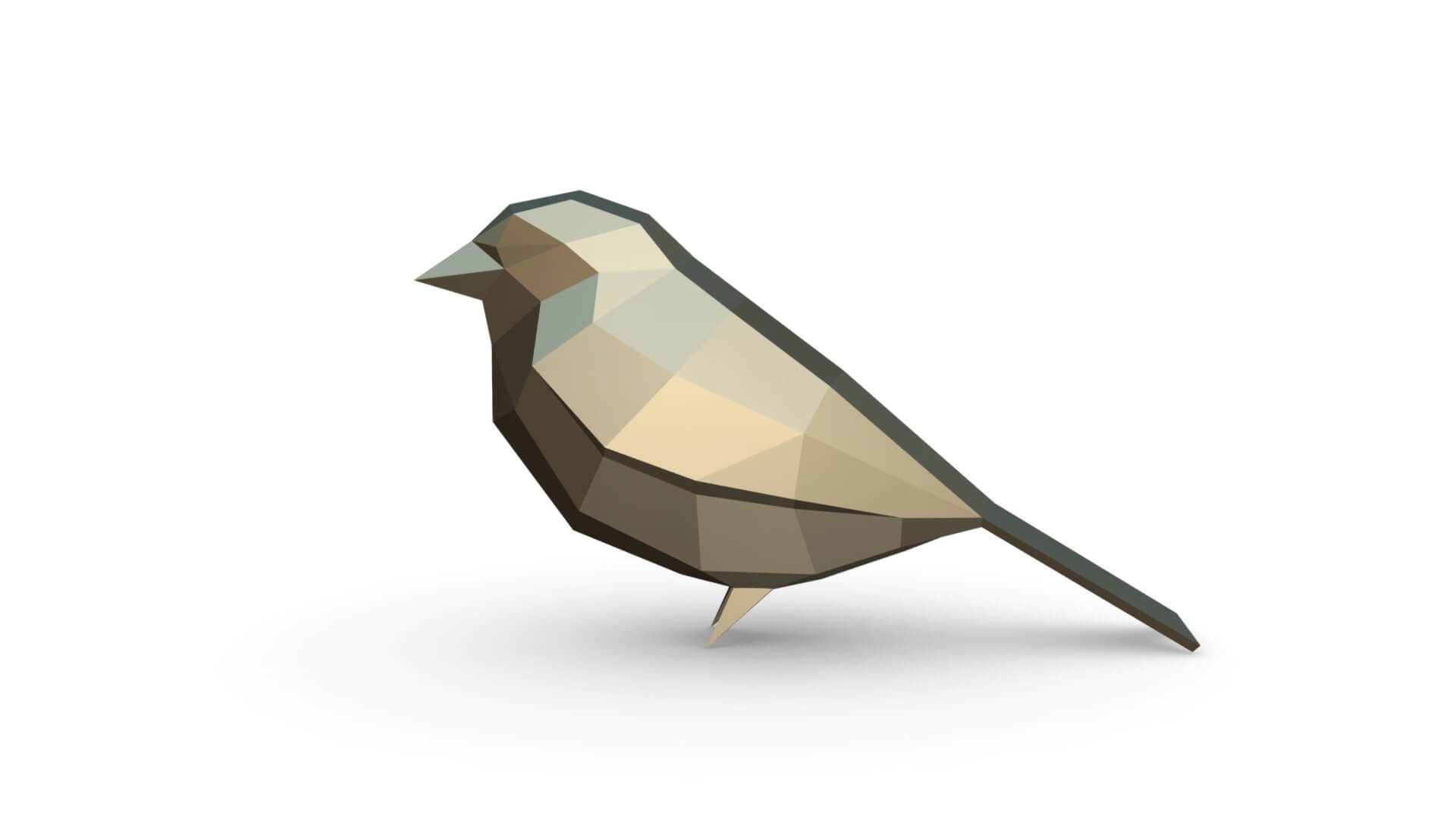 Low Poly Bird - 3D Model by lowpoly_print