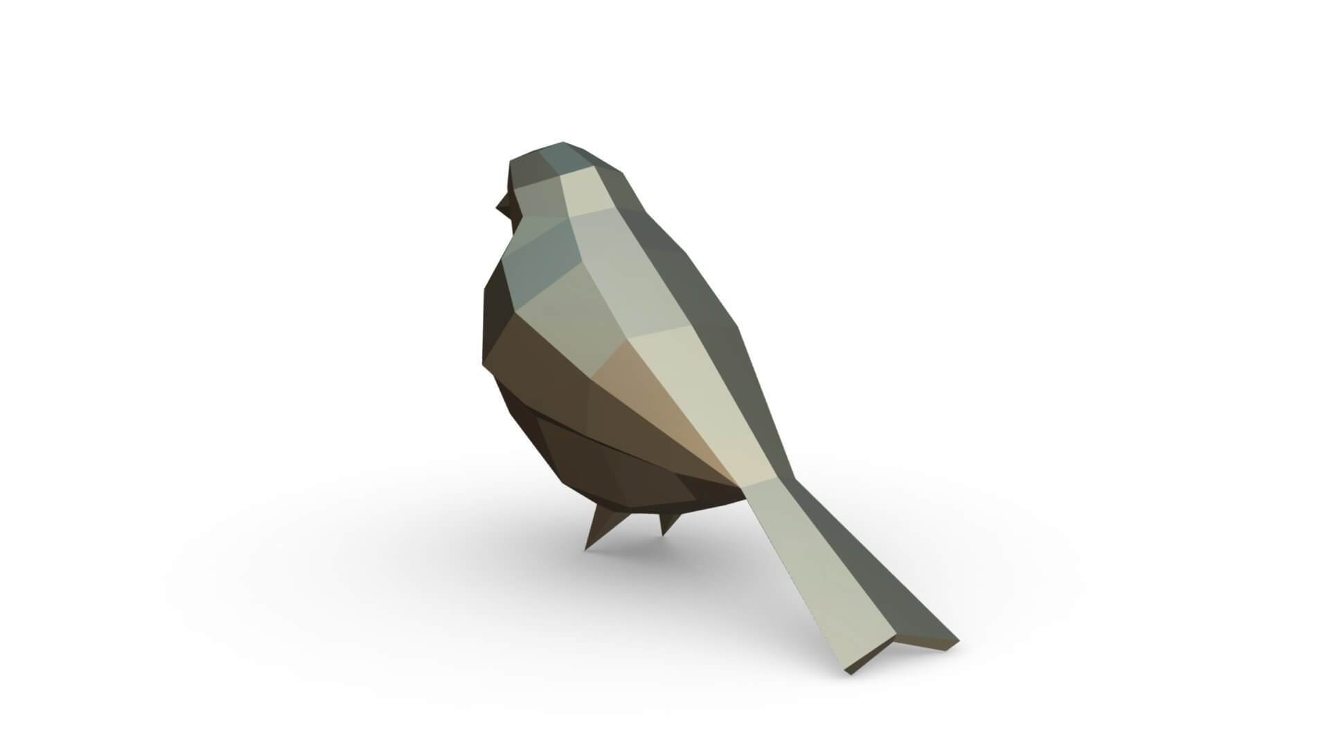 Low Poly Bird - 3D Model by lowpoly_print