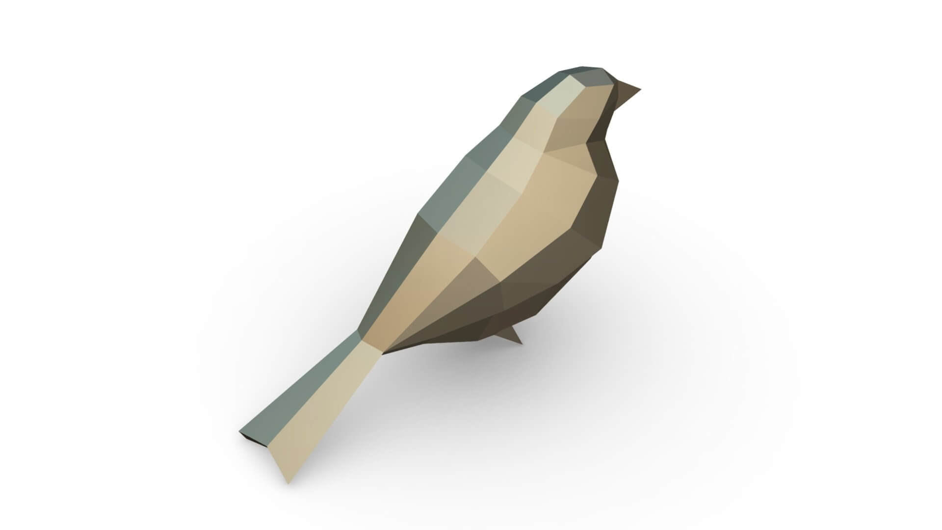 Low Poly Bird - 3D Model by lowpoly_print