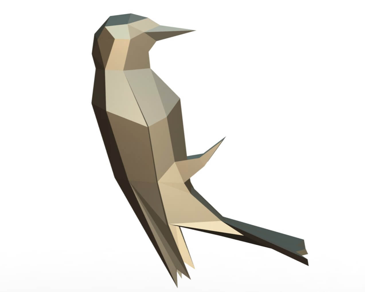 Low Poly Bird - 3D Model by lowpoly_print
