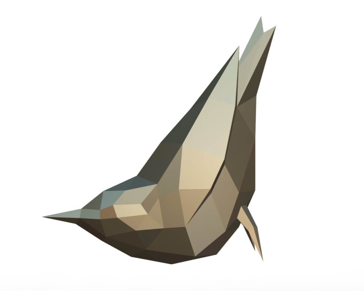 Low Poly Bird - 3D Model by lowpoly_print