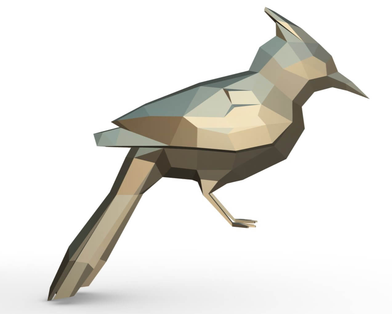 Low Poly Bird - 3D Print Model by lowpoly_print