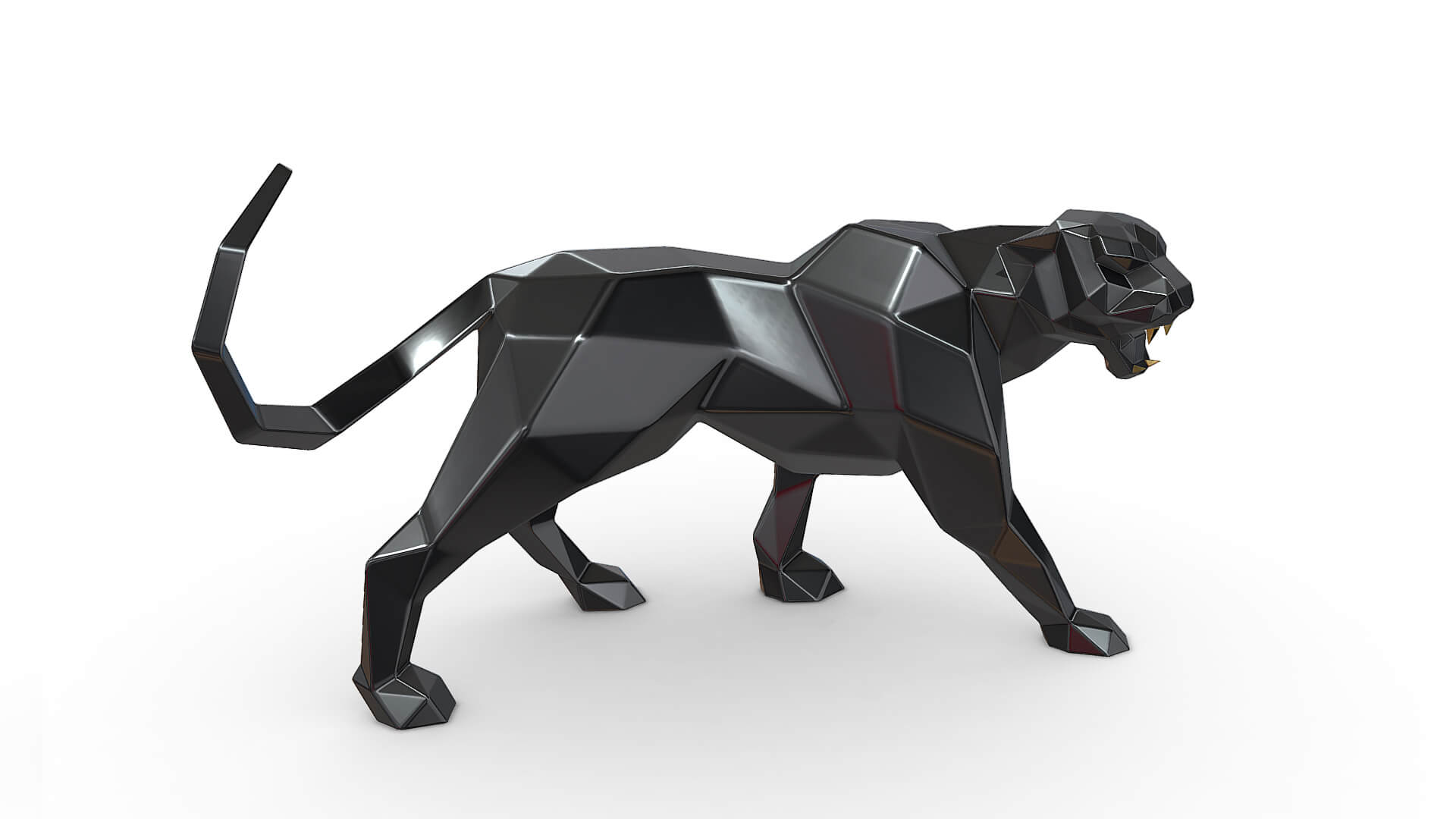 Black Panther - 3D Model by lowpoly_print