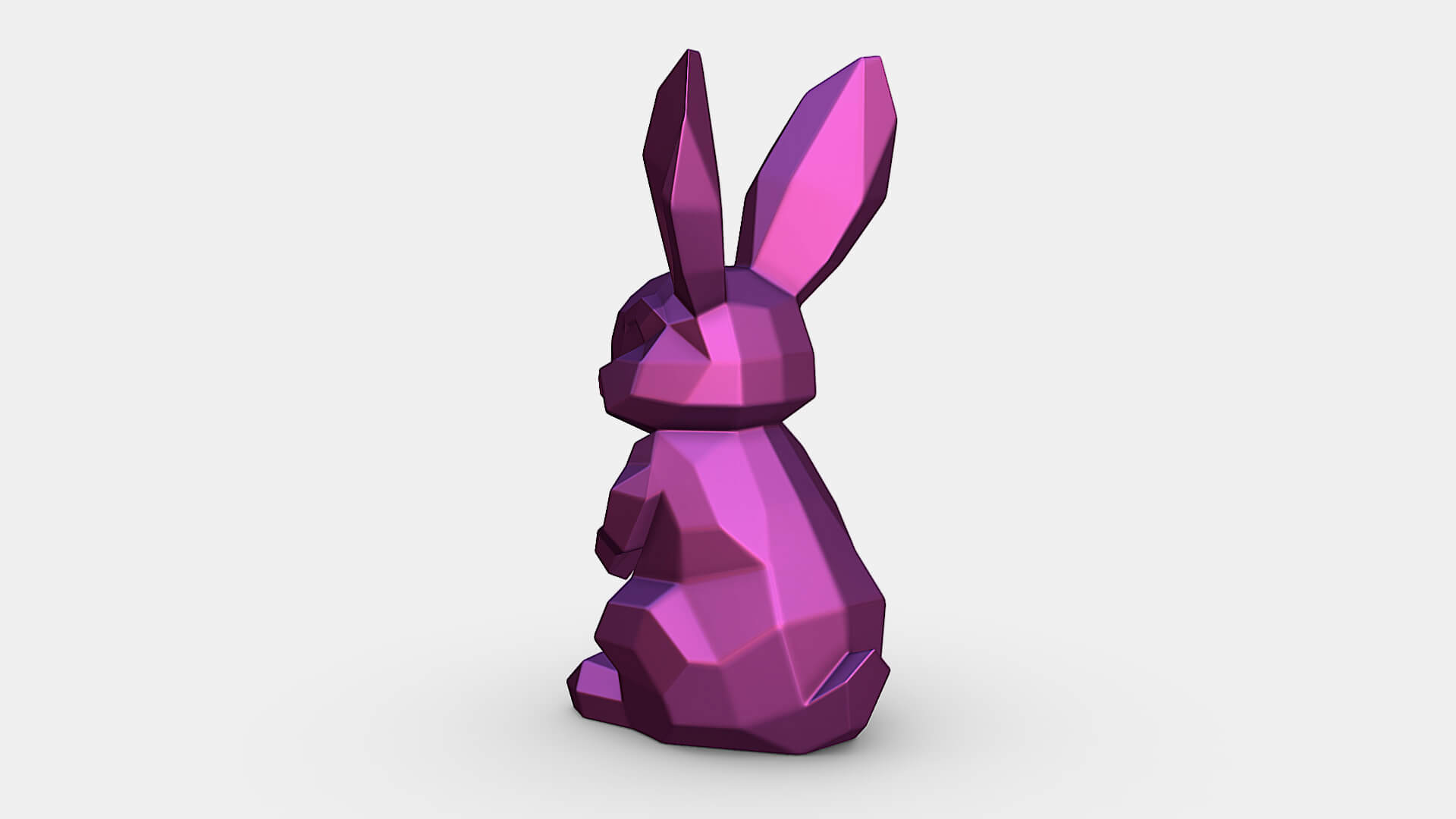 Bunny Low Poly - 3D Model by lowpoly_print