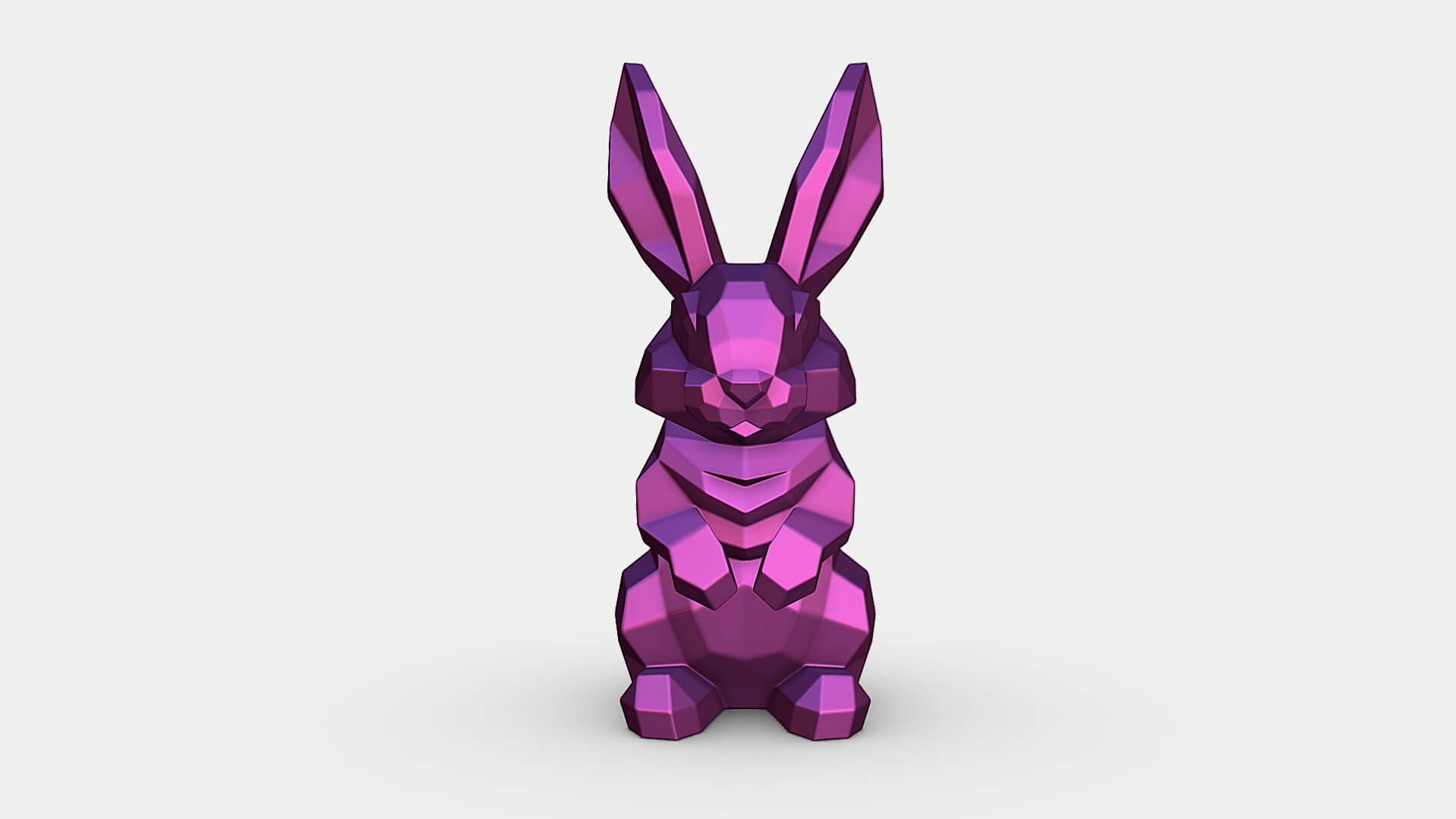 Bunny Low Poly - 3D Model by lowpoly_print