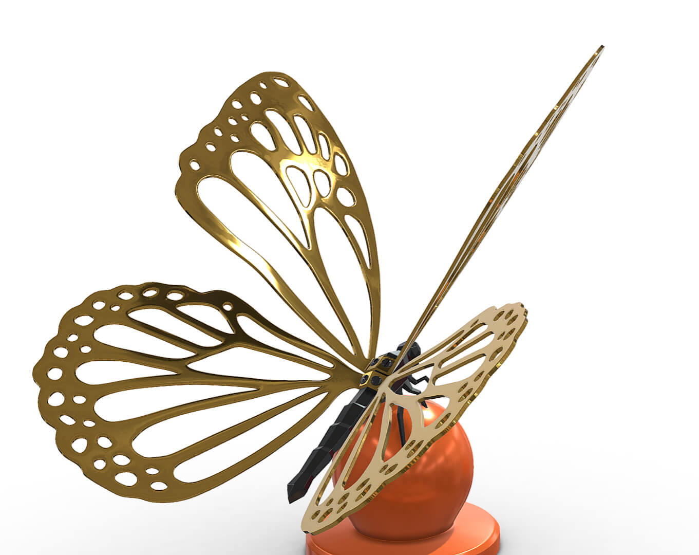 Butterfly Model by lowpoly_print