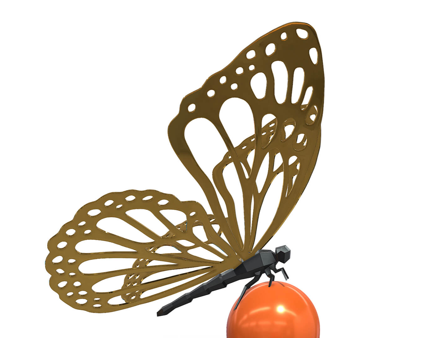 Butterfly Model by lowpoly_print