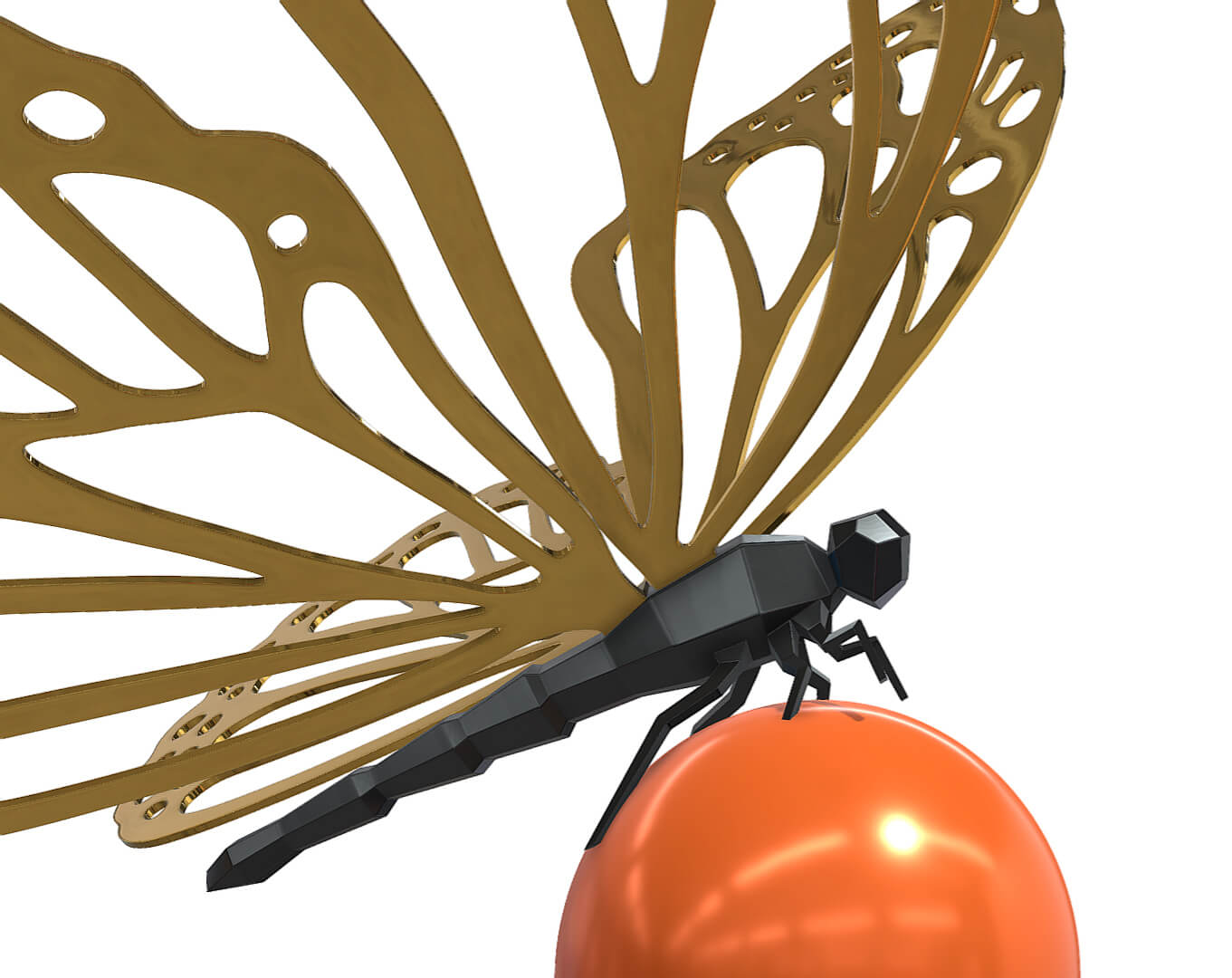 Butterfly Model by lowpoly_print