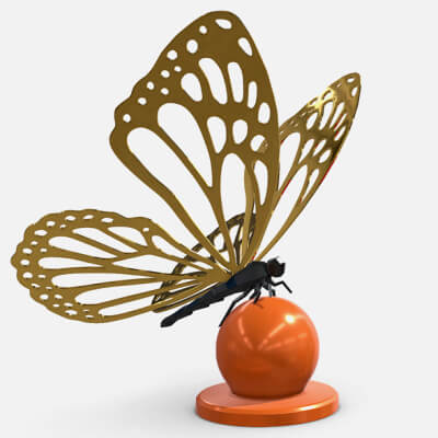 Butterfly Model by lowpoly_print