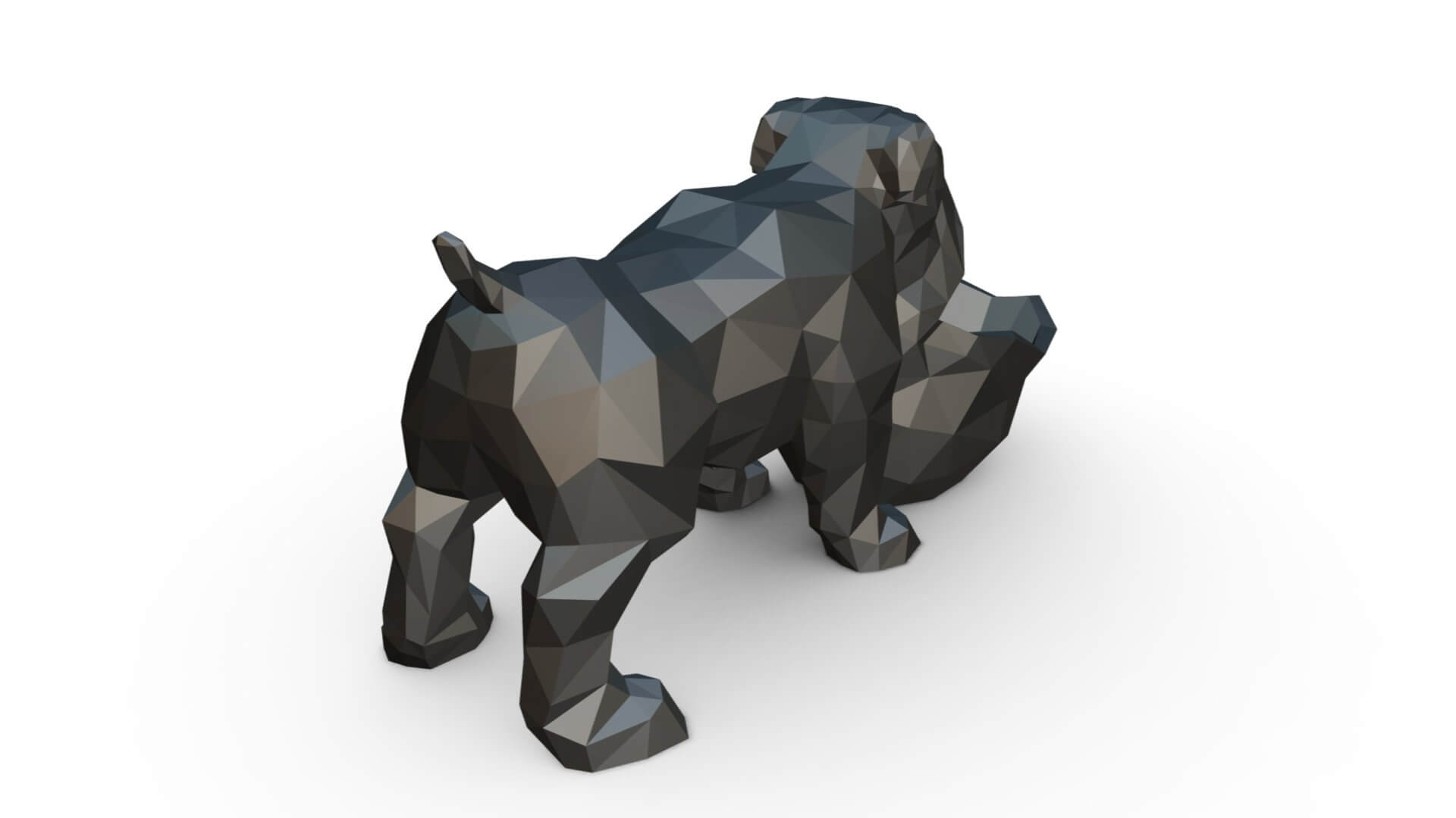 Low Poly Candy Bowl - 3D Model by lowpoly_print