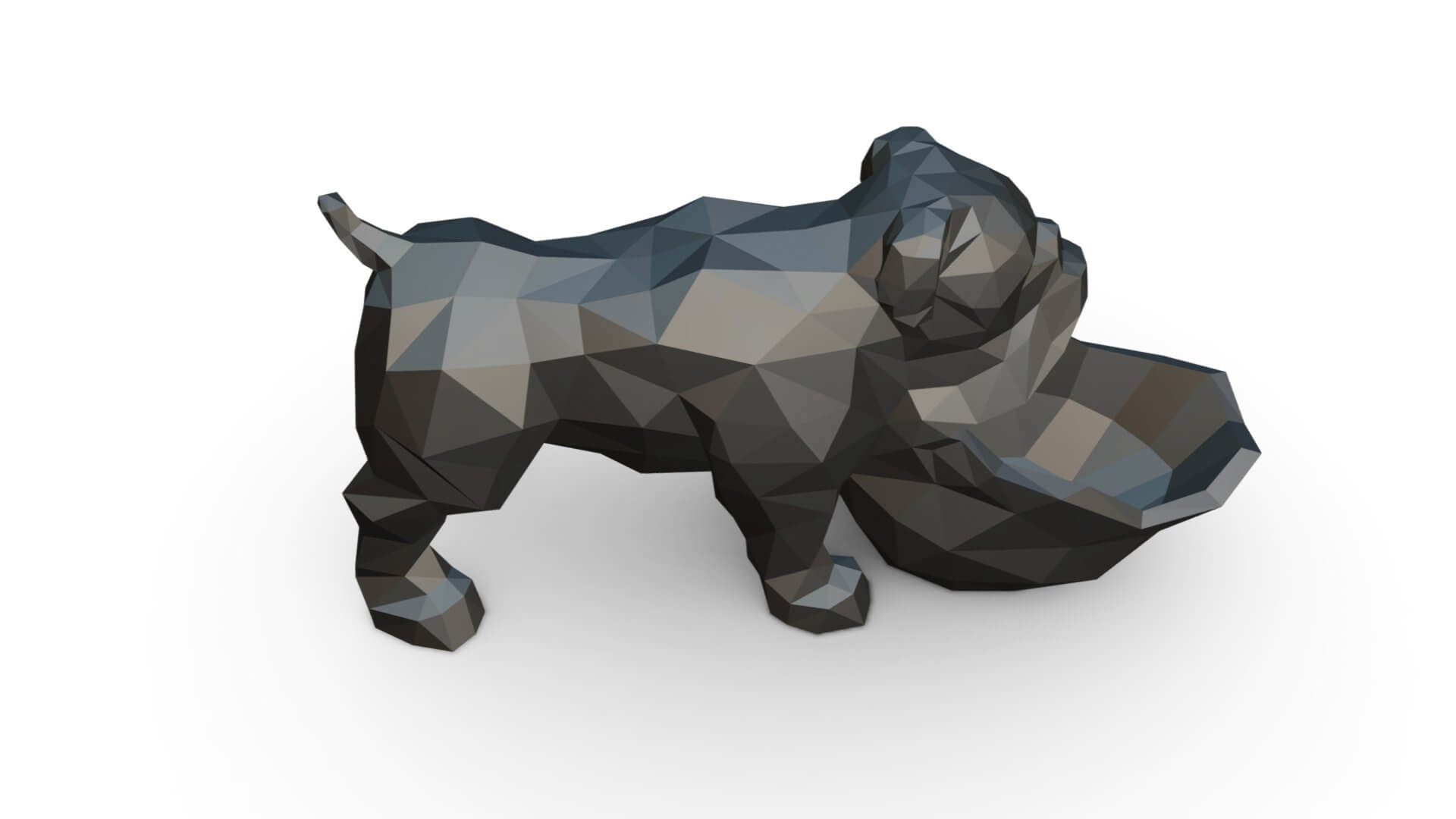 Low Poly Candy Bowl - 3D Model by lowpoly_print