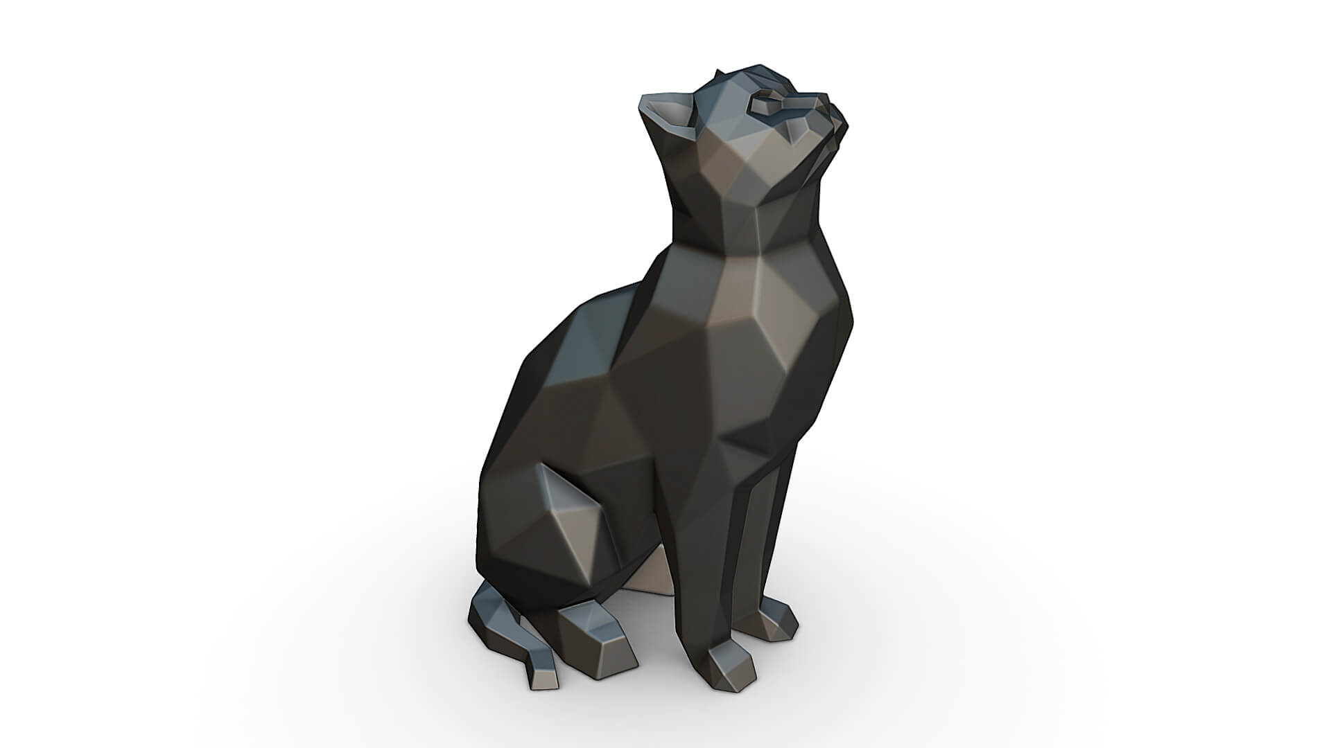 Cat Figurine - 3D Model by lowpoly_print