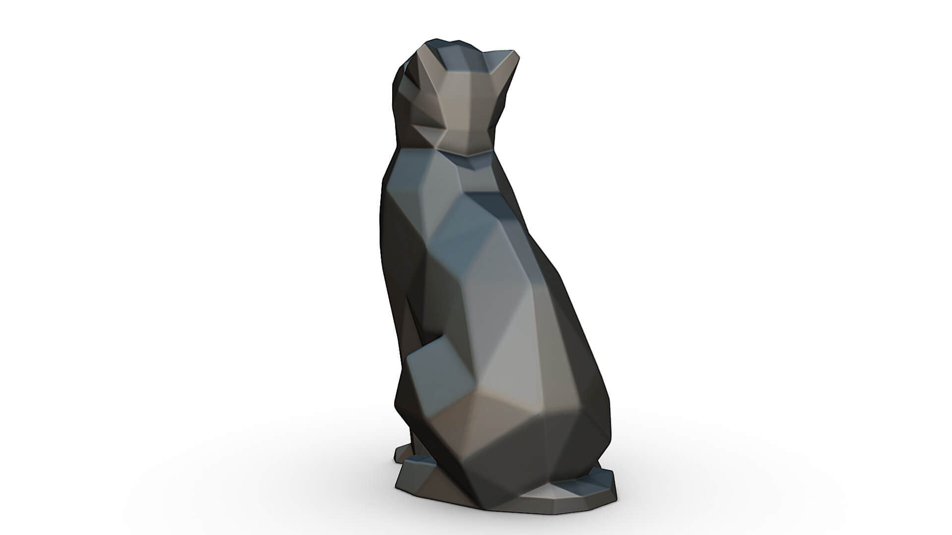 Cat Figurine - 3D Model by lowpoly_print