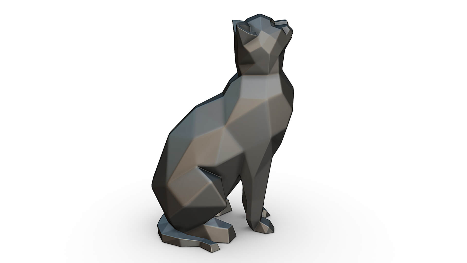 Cat Figurine - 3D Model by lowpoly_print