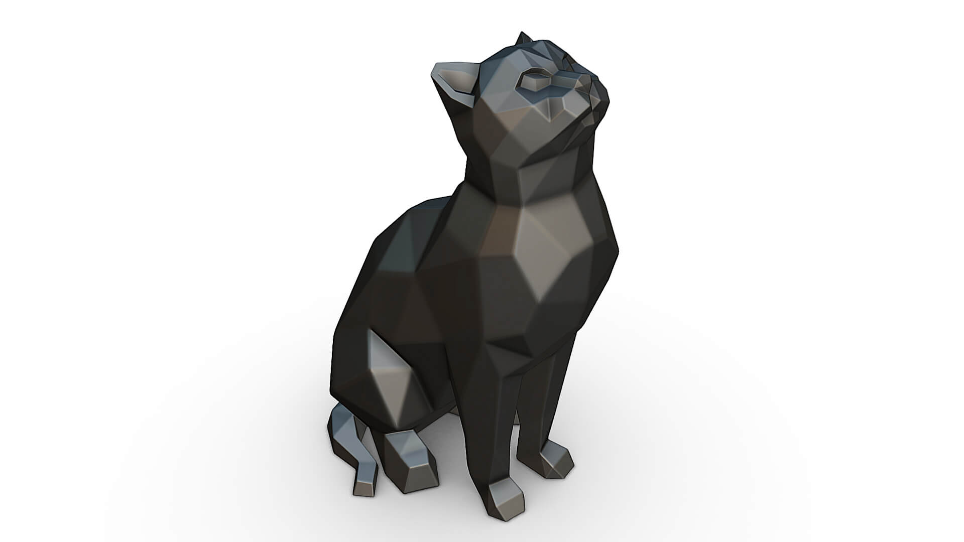 Cat Figurine - 3D Model by lowpoly_print