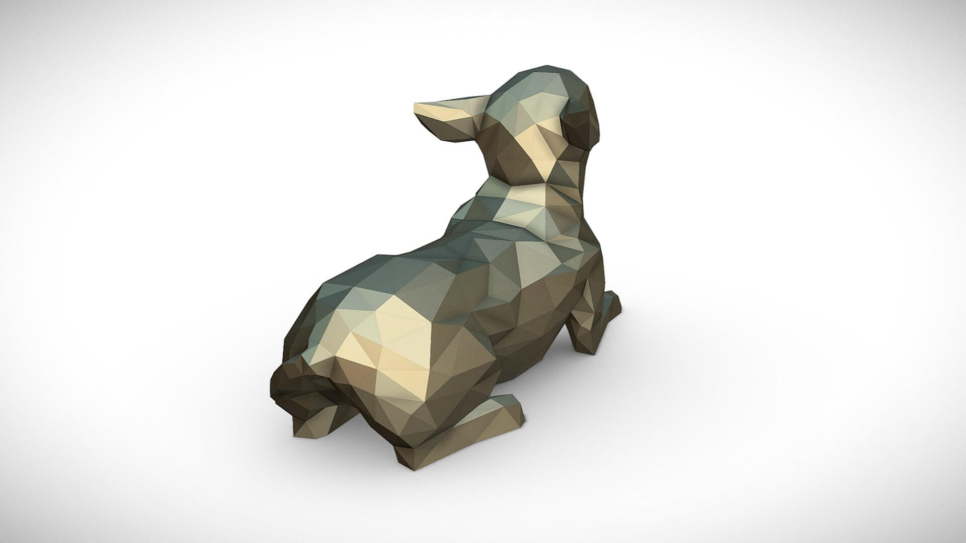Low Poly Chihuahua Figure - 3D Model by lowpoly_print