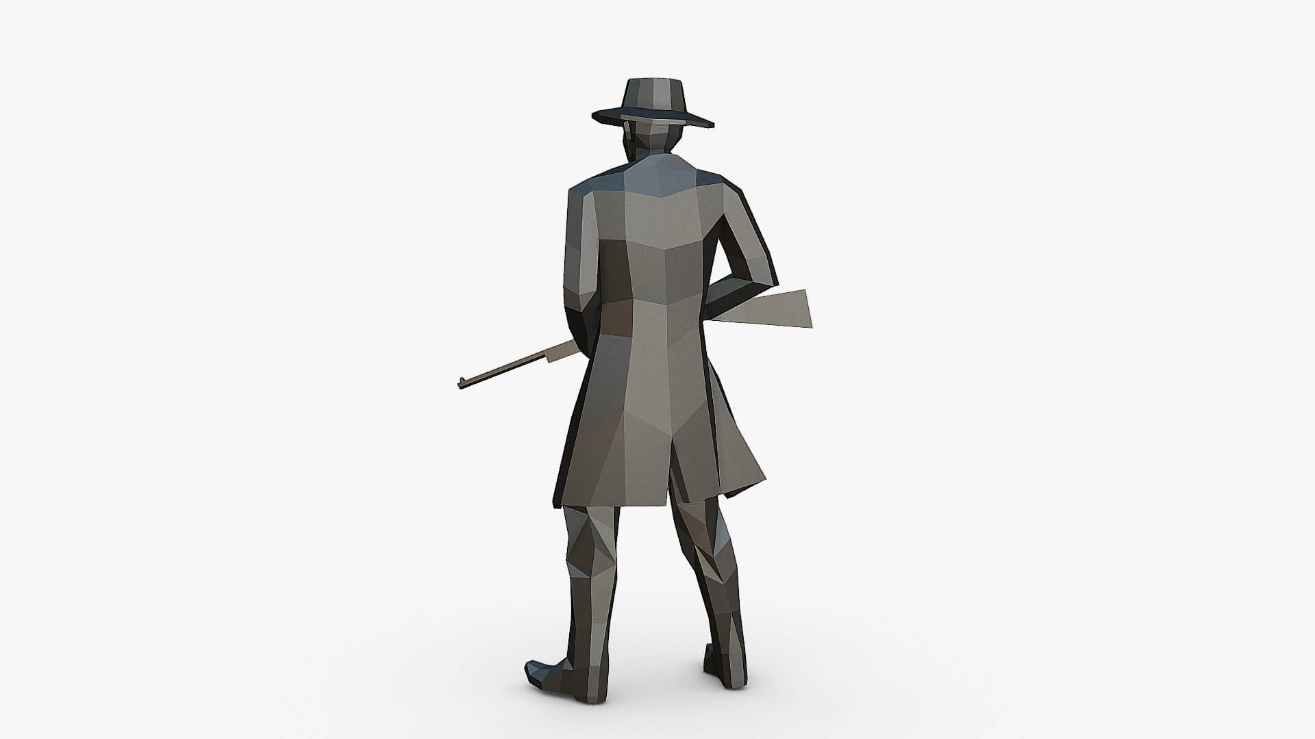 Cowboy Low Poly - 3D Model by lowpoly_print