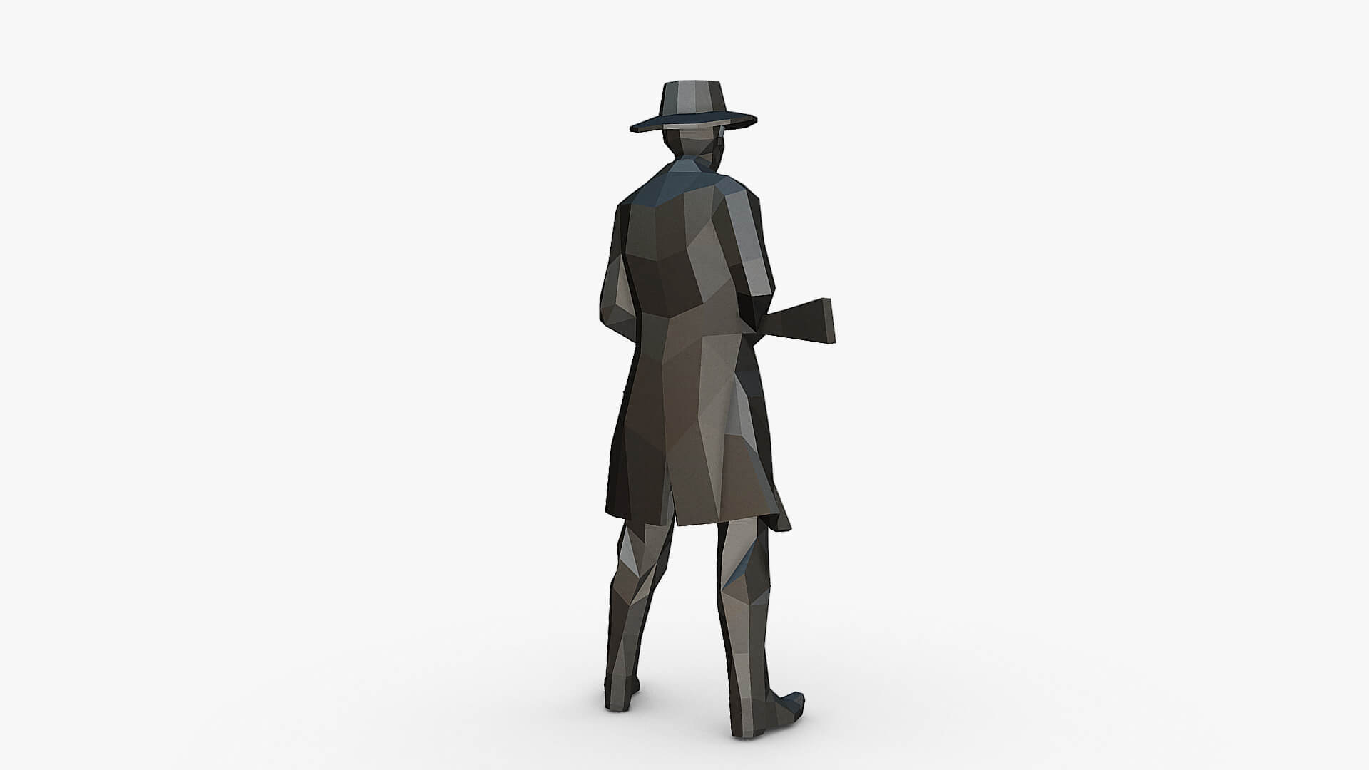Cowboy Low Poly - 3D Model by lowpoly_print