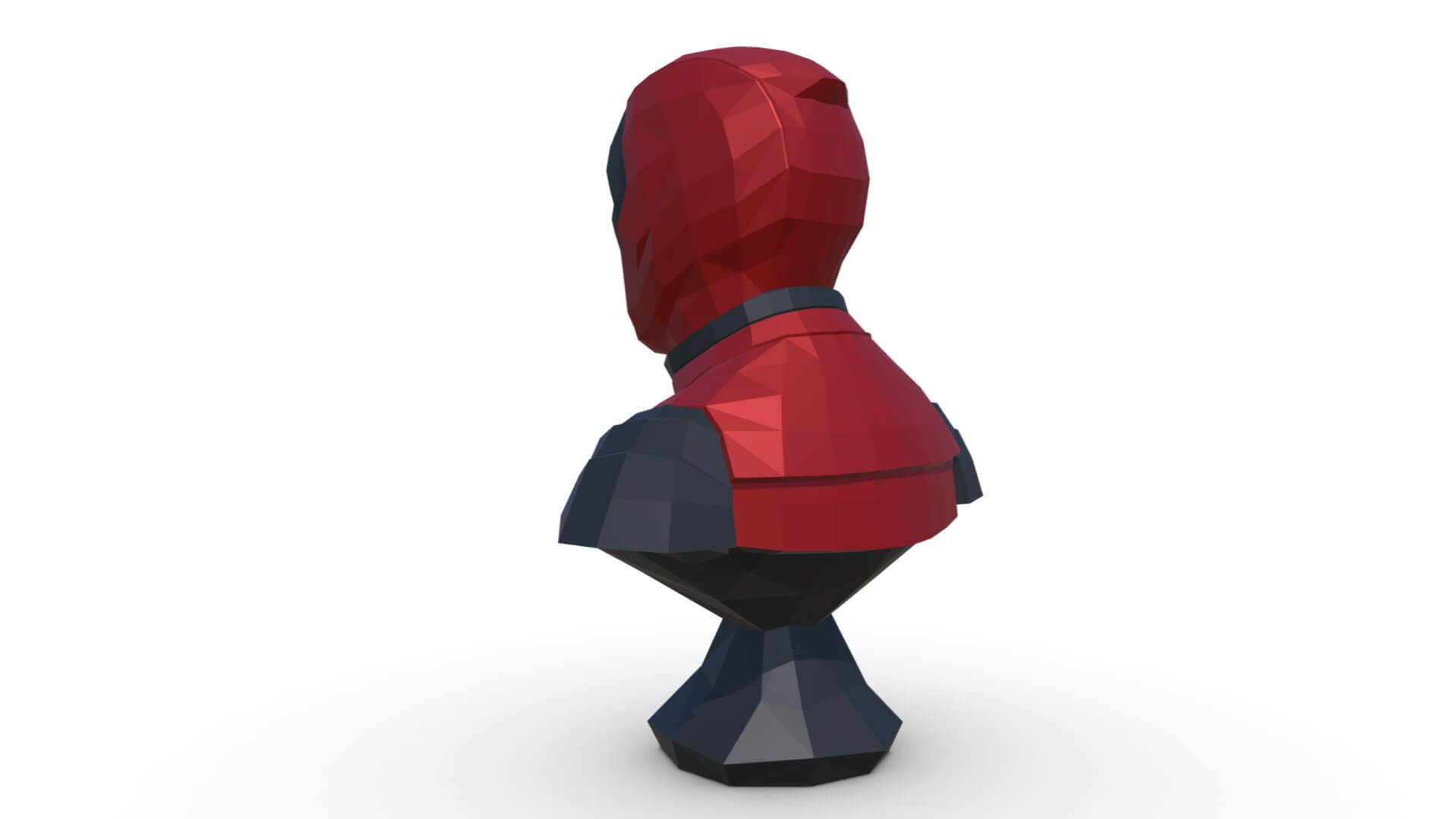 Low Poly Deadpool - 3D Model by lowpoly_print