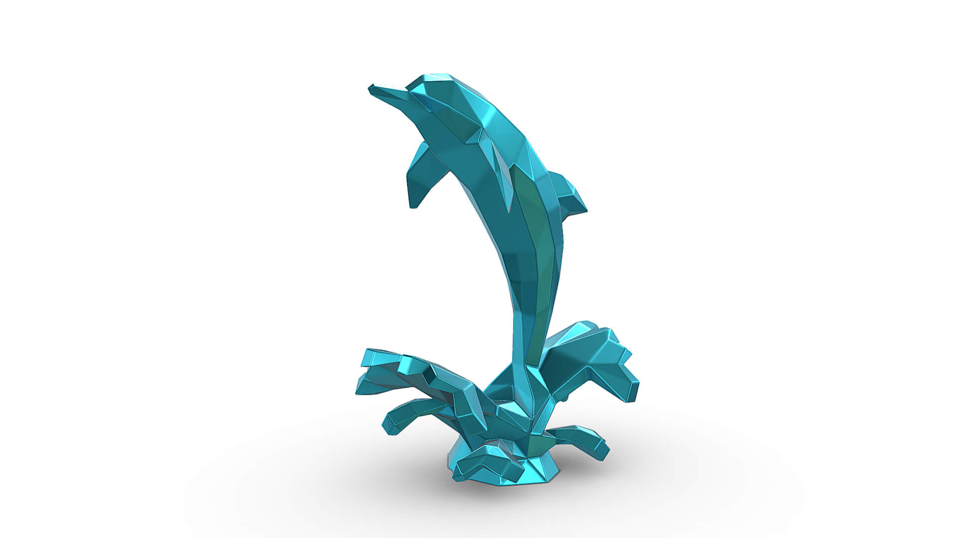 Dolphin Figure - 3D Print Model by lowpoly_print