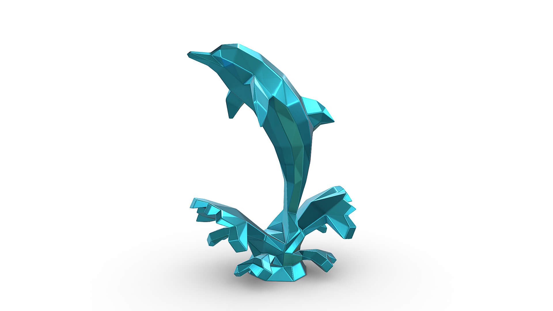 Dolphin Figure - 3D Print Model by lowpoly_print