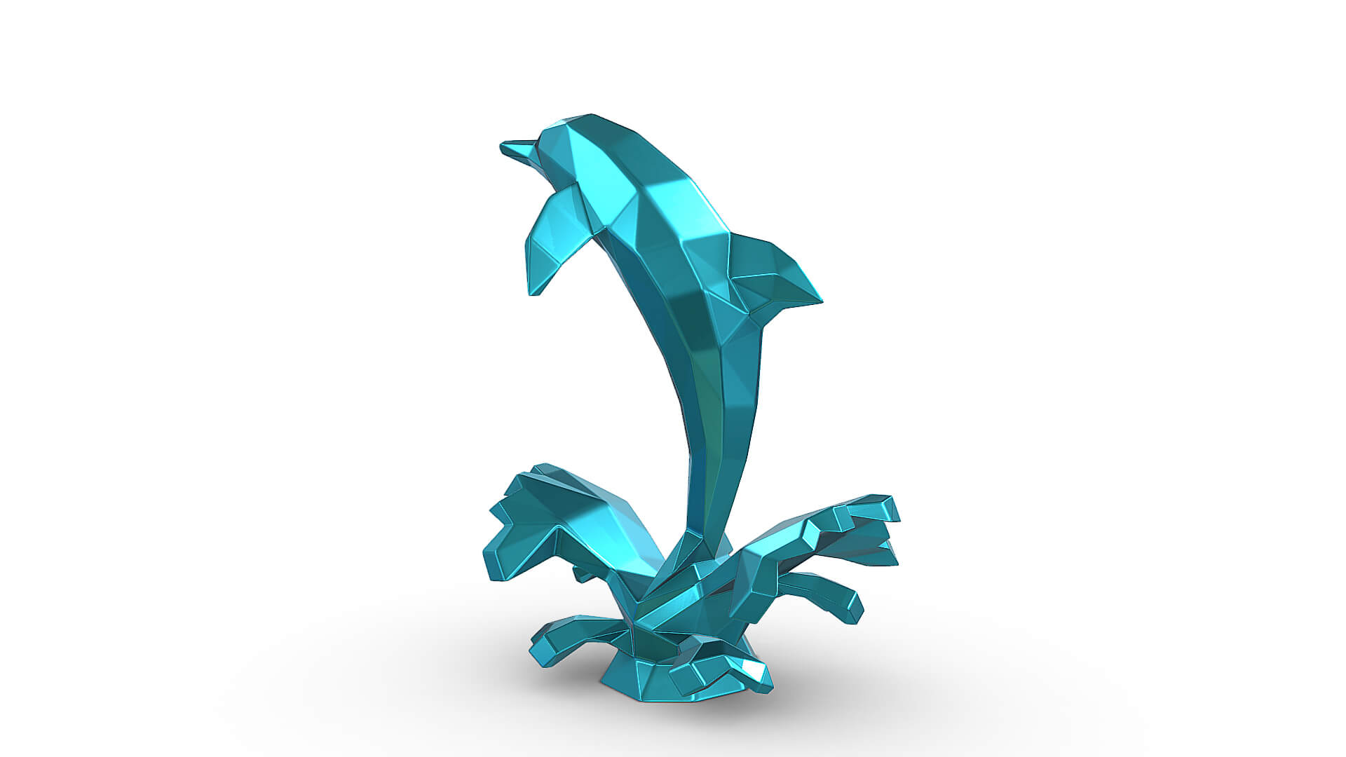 Dolphin Figure - 3D Print Model by lowpoly_print