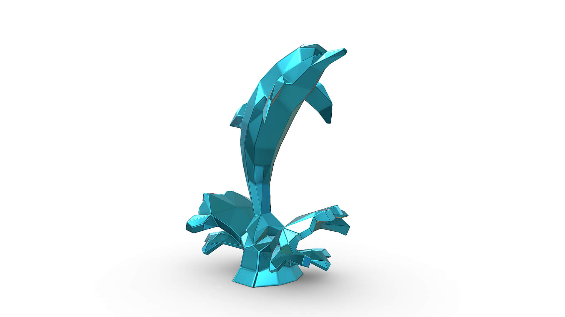 Dolphin Figure - 3D Print Model by lowpoly_print