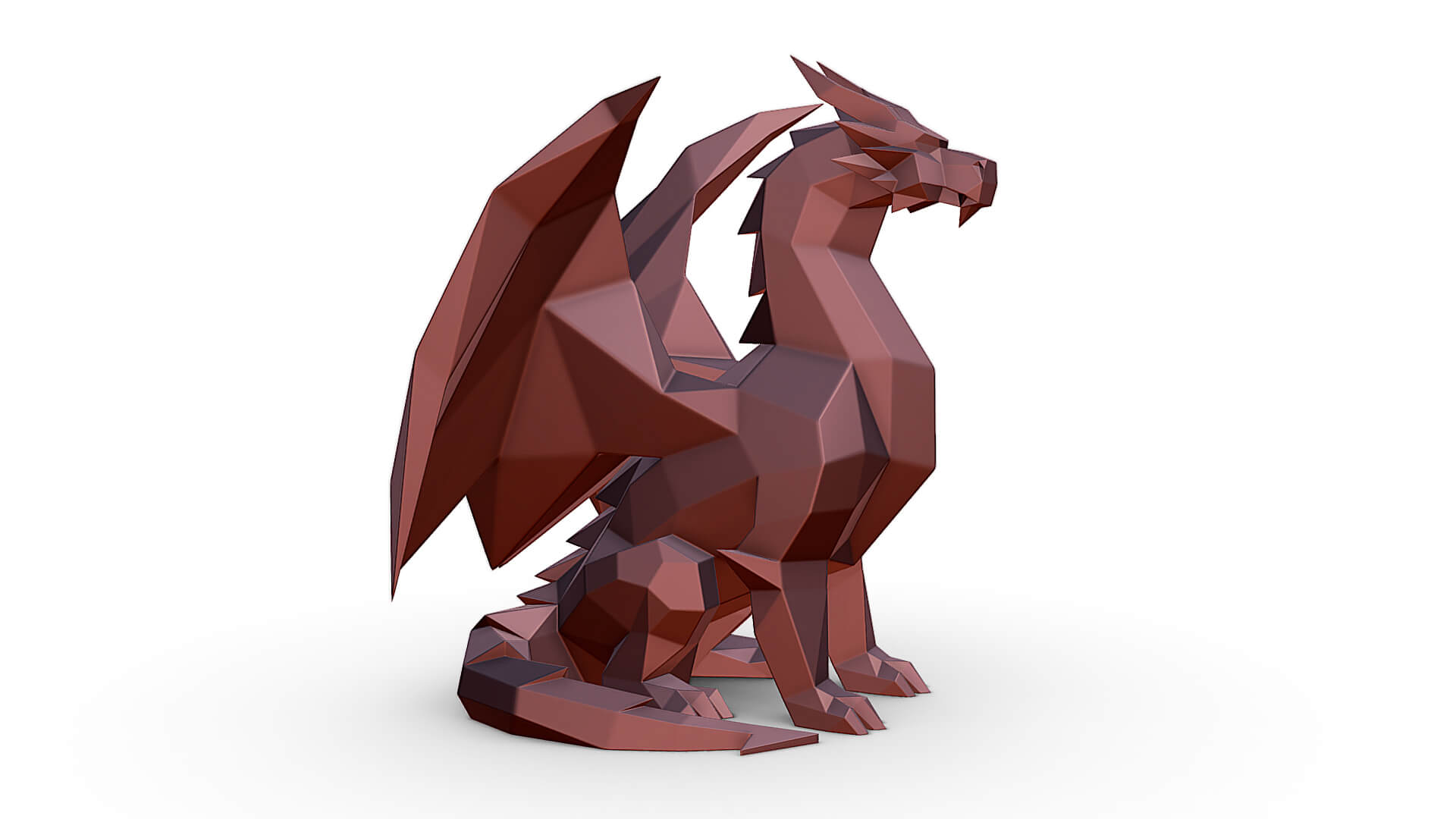 Dragon low poly - 3D Model by lowpoly_print
