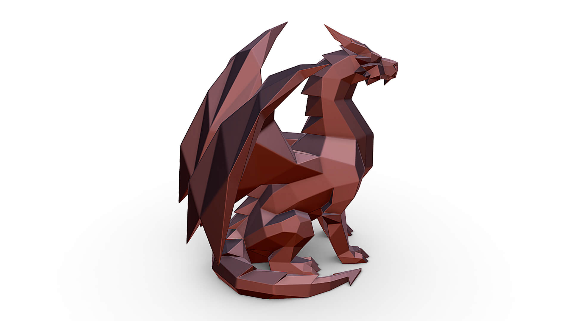 Dragon low poly - 3D Model by lowpoly_print