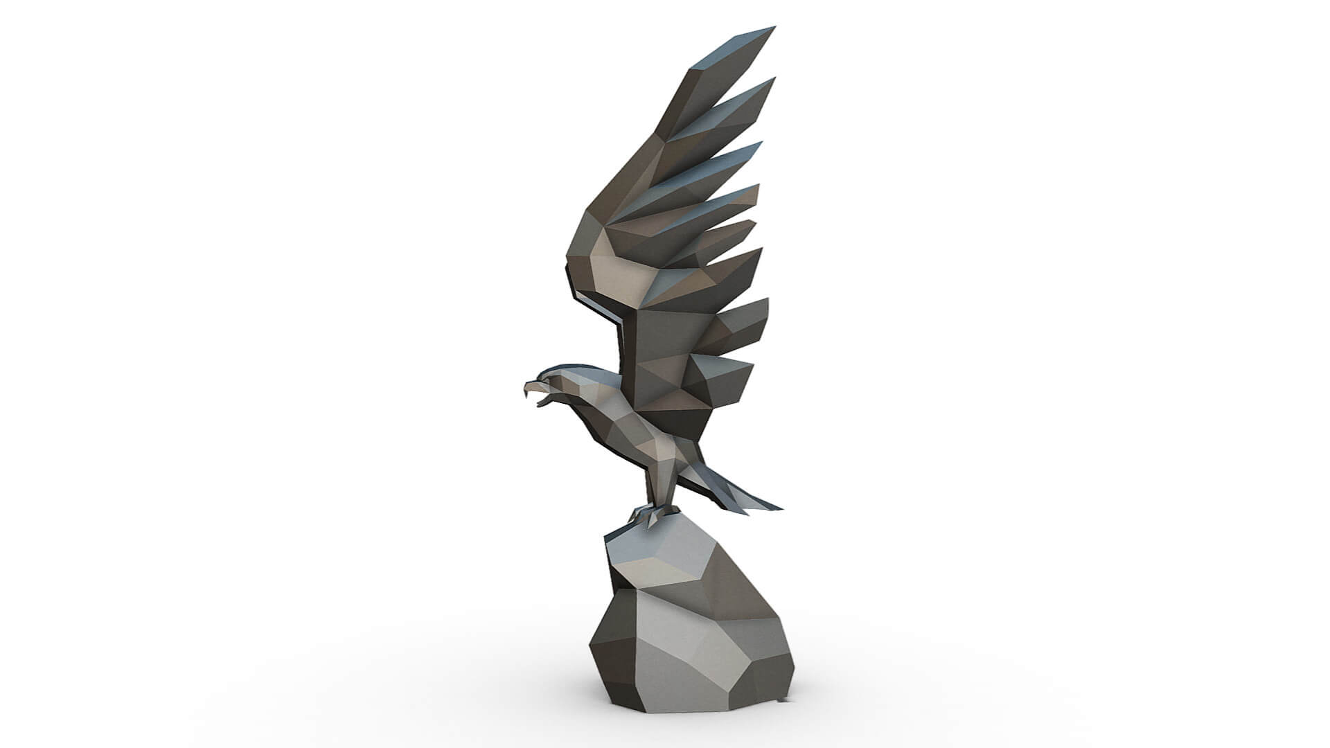 Low Poly Eagle Figure - 3D Model by lowpoly_print