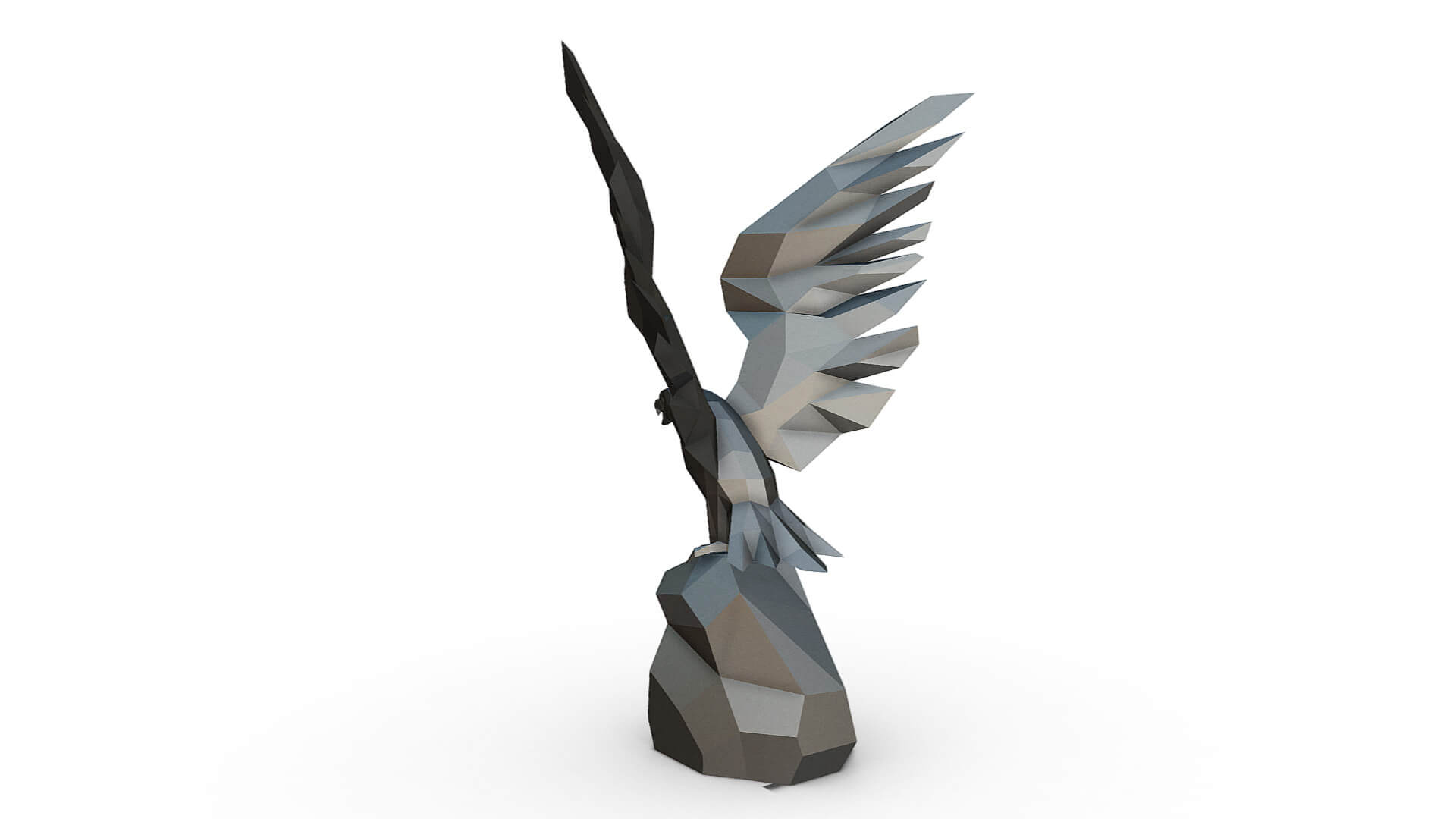 Low Poly Eagle Figure - 3D Model by lowpoly_print