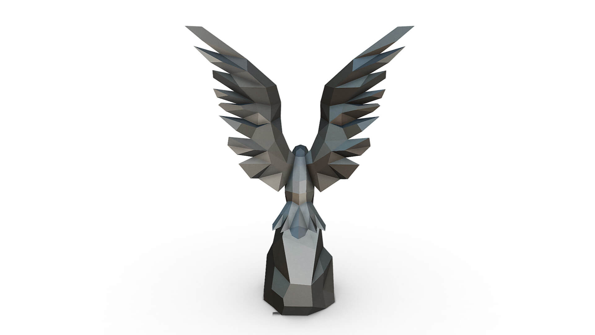 Low Poly Eagle Figure - 3D Model by lowpoly_print