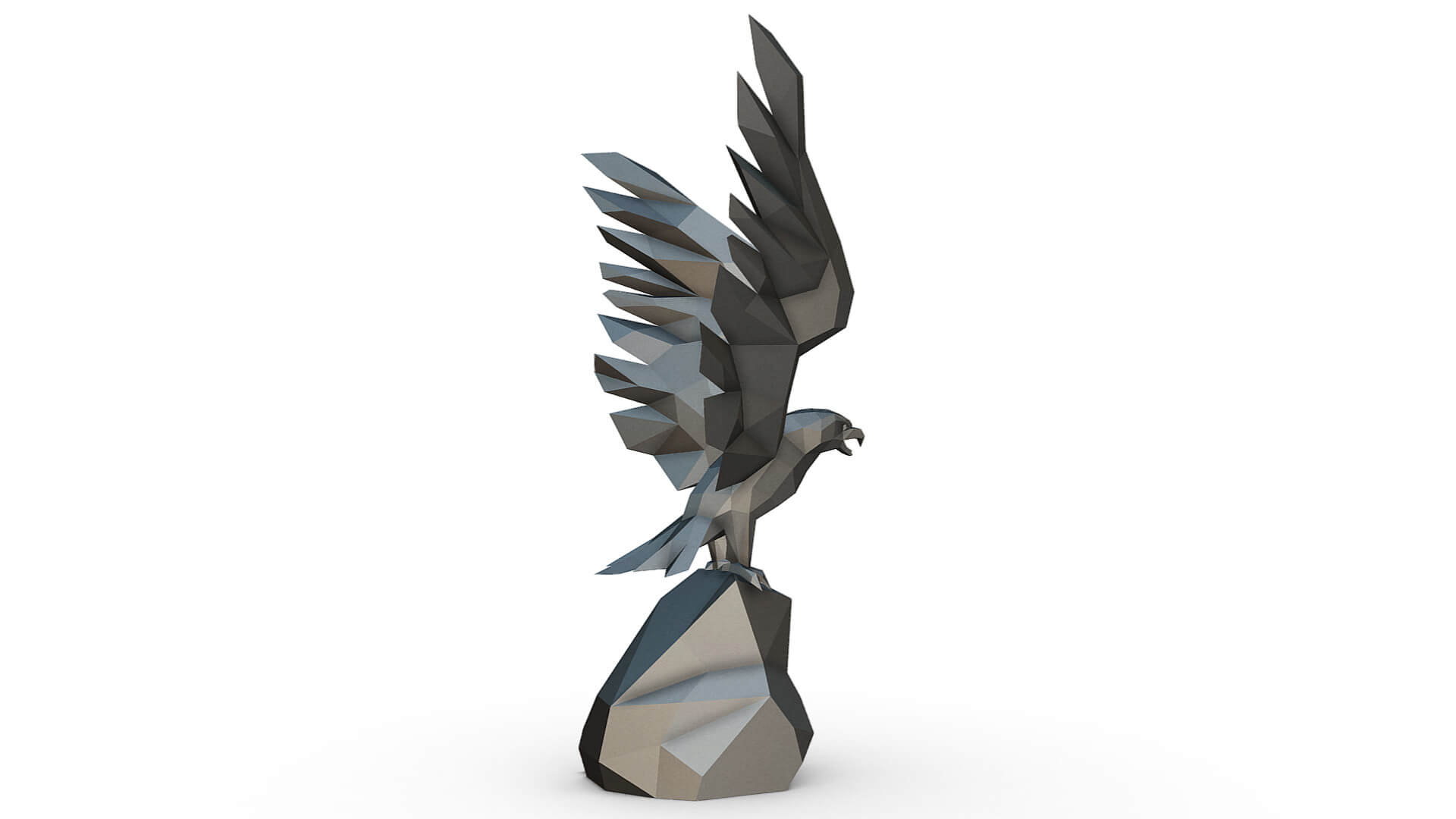 Low Poly Eagle Figure - 3D Model by lowpoly_print