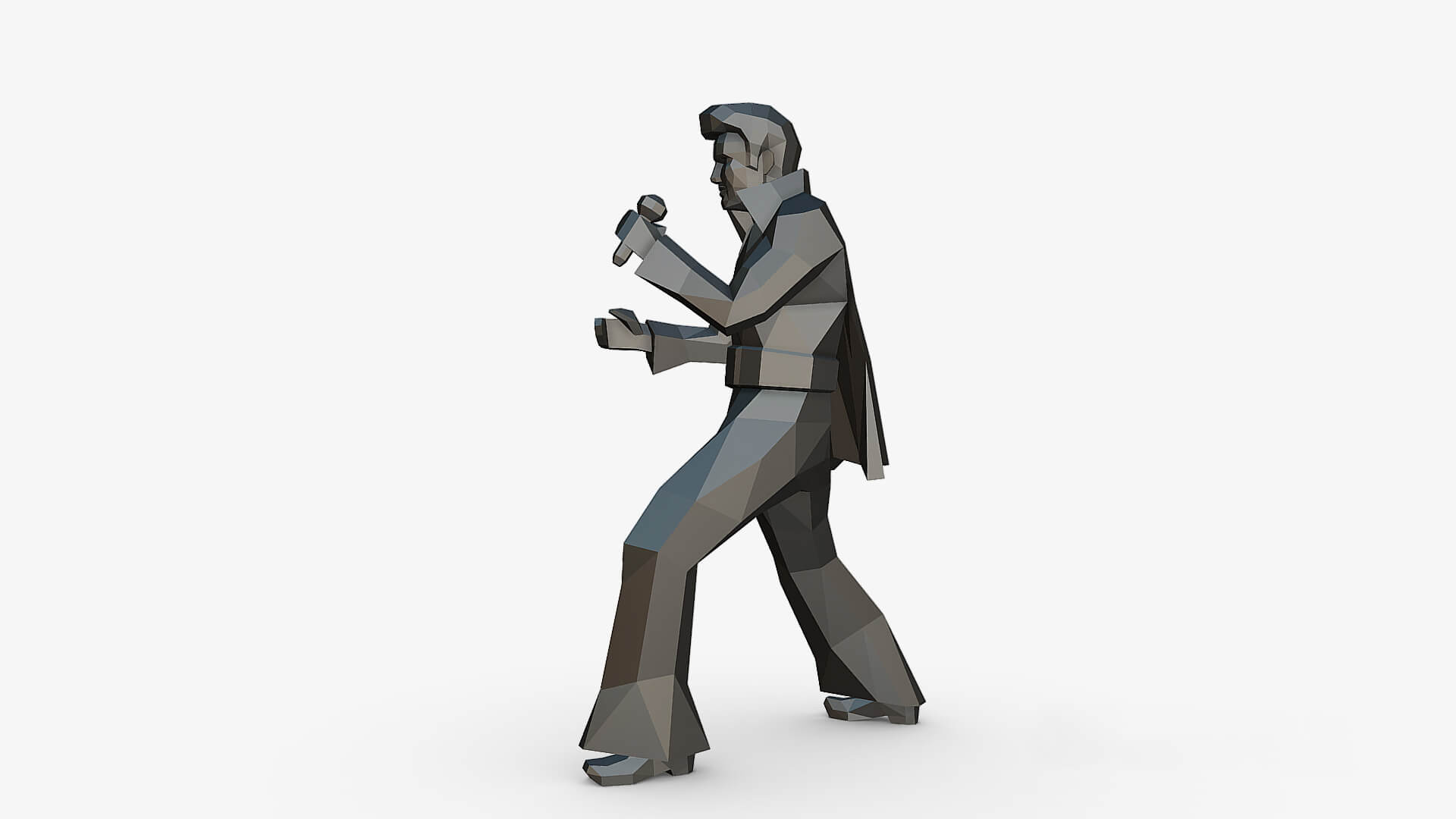 Elvis Low Poly - 3D Model by lowpoly_print