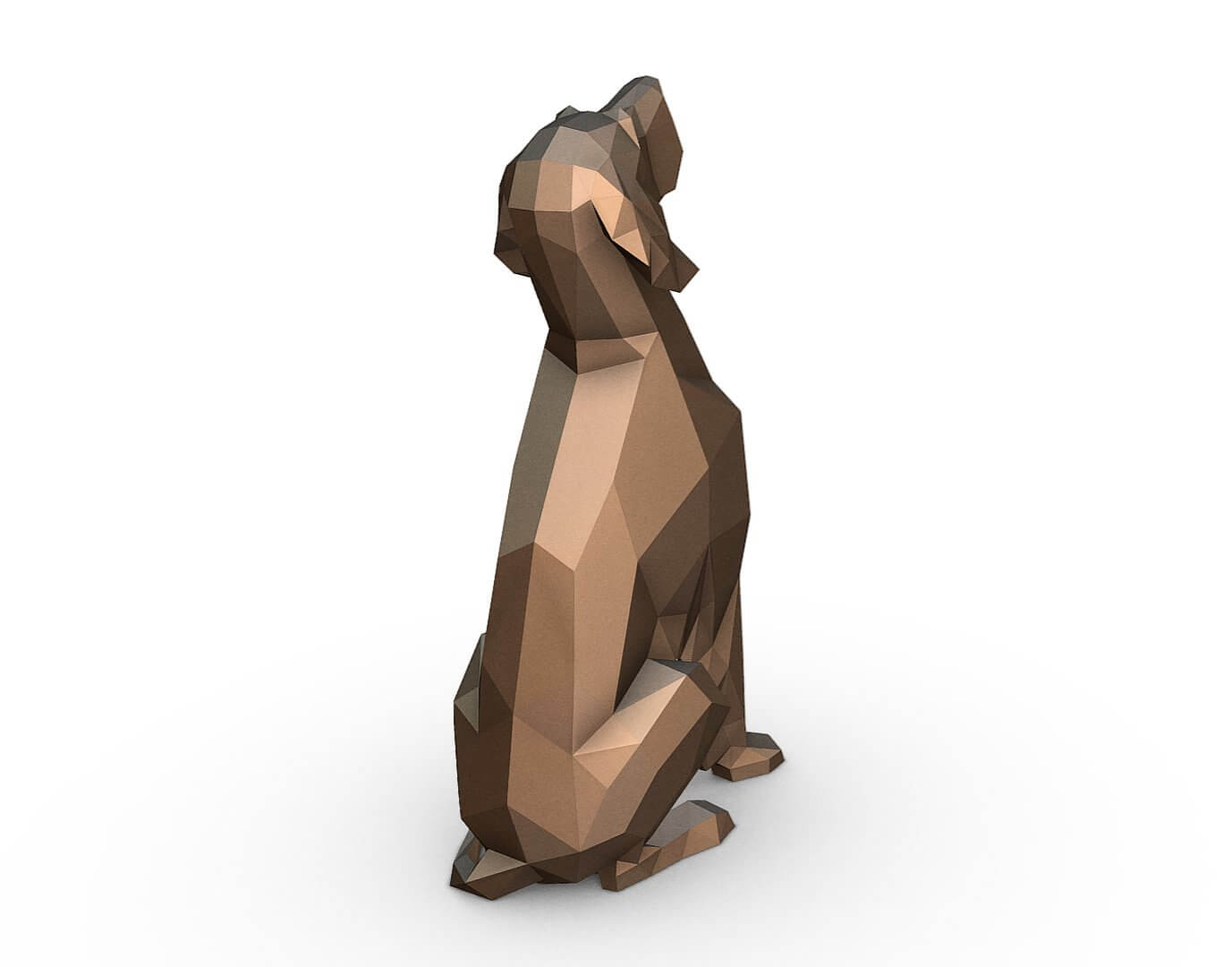 Low Poly English Setter - 3D Model by lowpoly_print