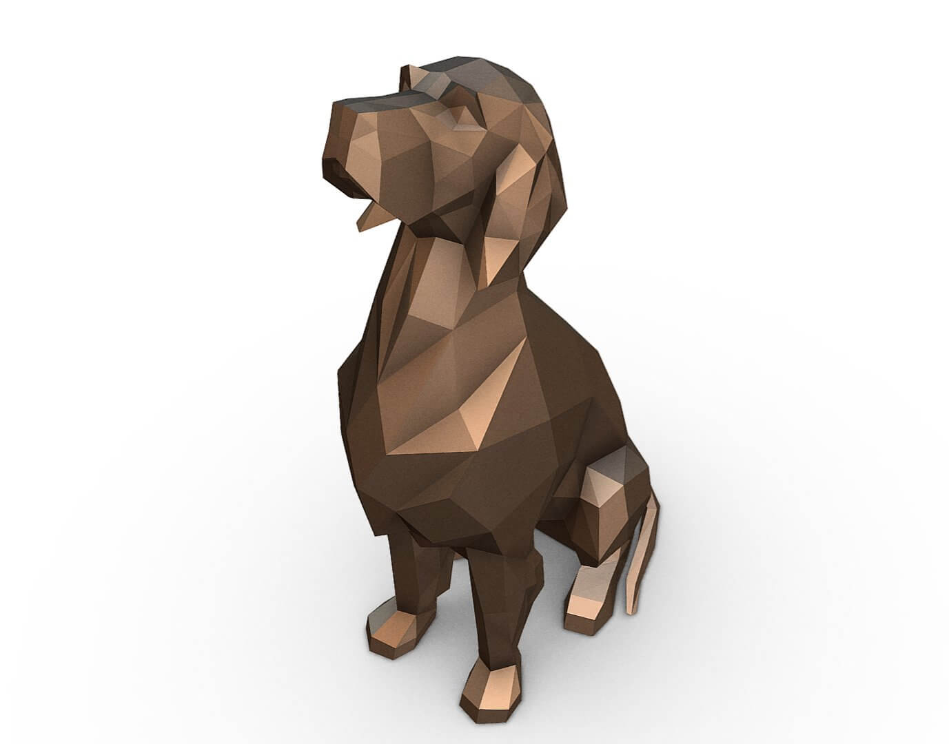 Low Poly English Setter - 3D Model by lowpoly_print