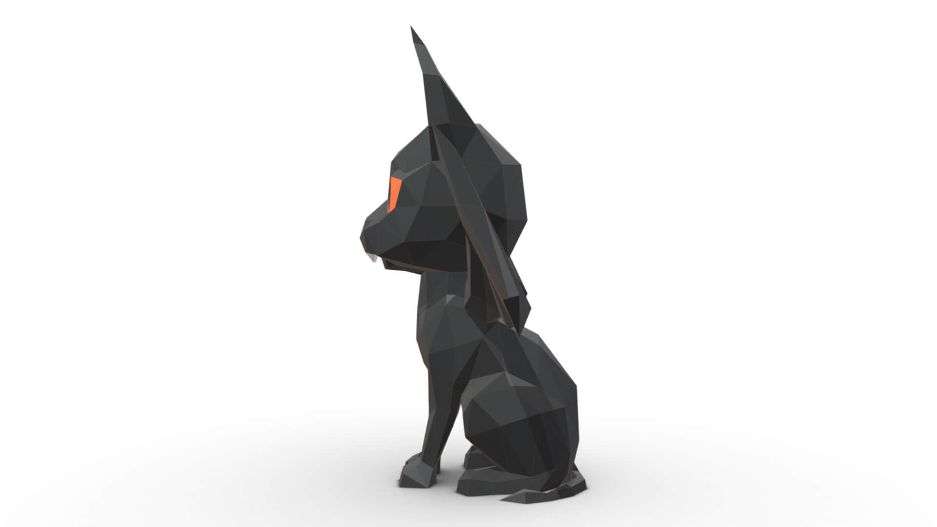 Low Poly Evil Cat - 3D Model by lowpoly_print