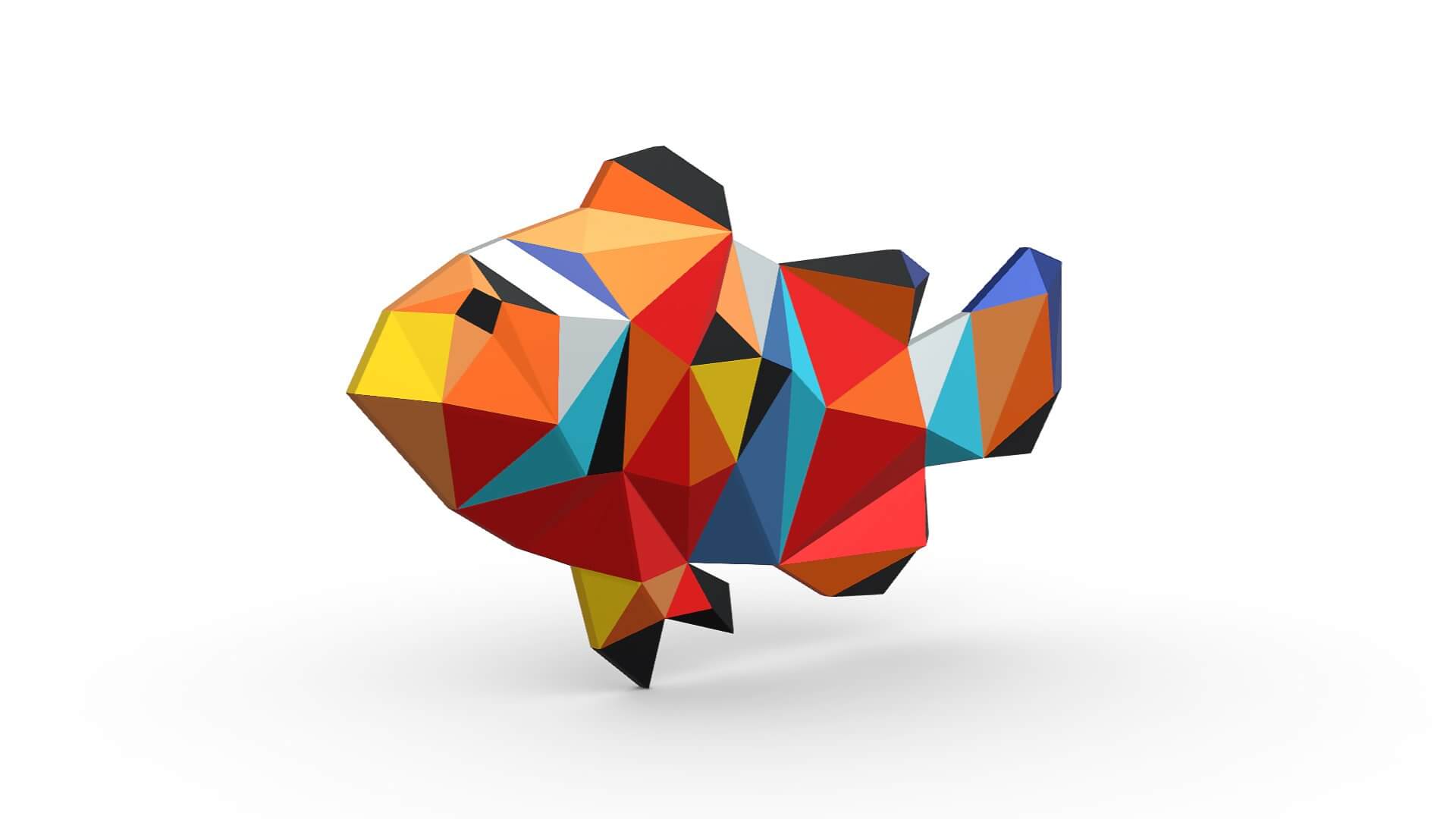 Low Poly Fish - 3D Model by lowpoly_print