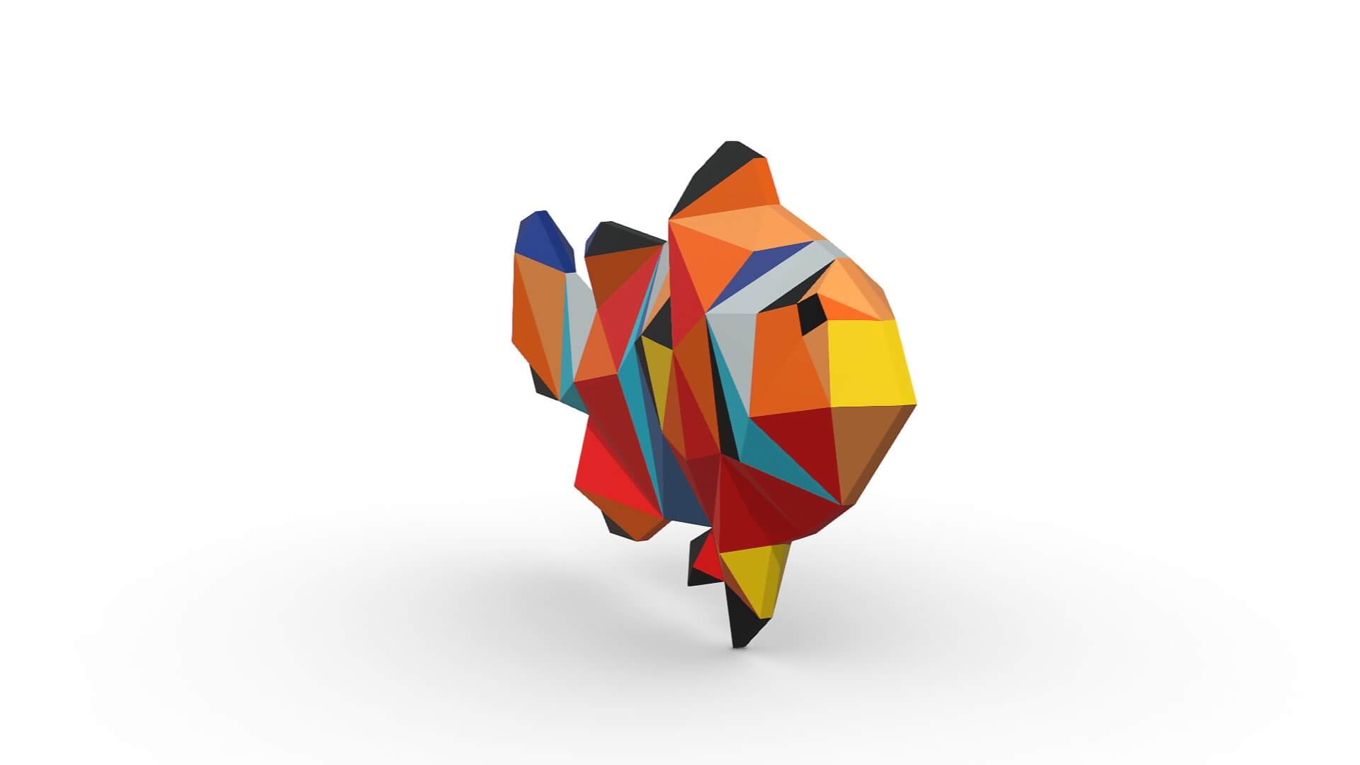 Low Poly Fish - 3D Model by lowpoly_print