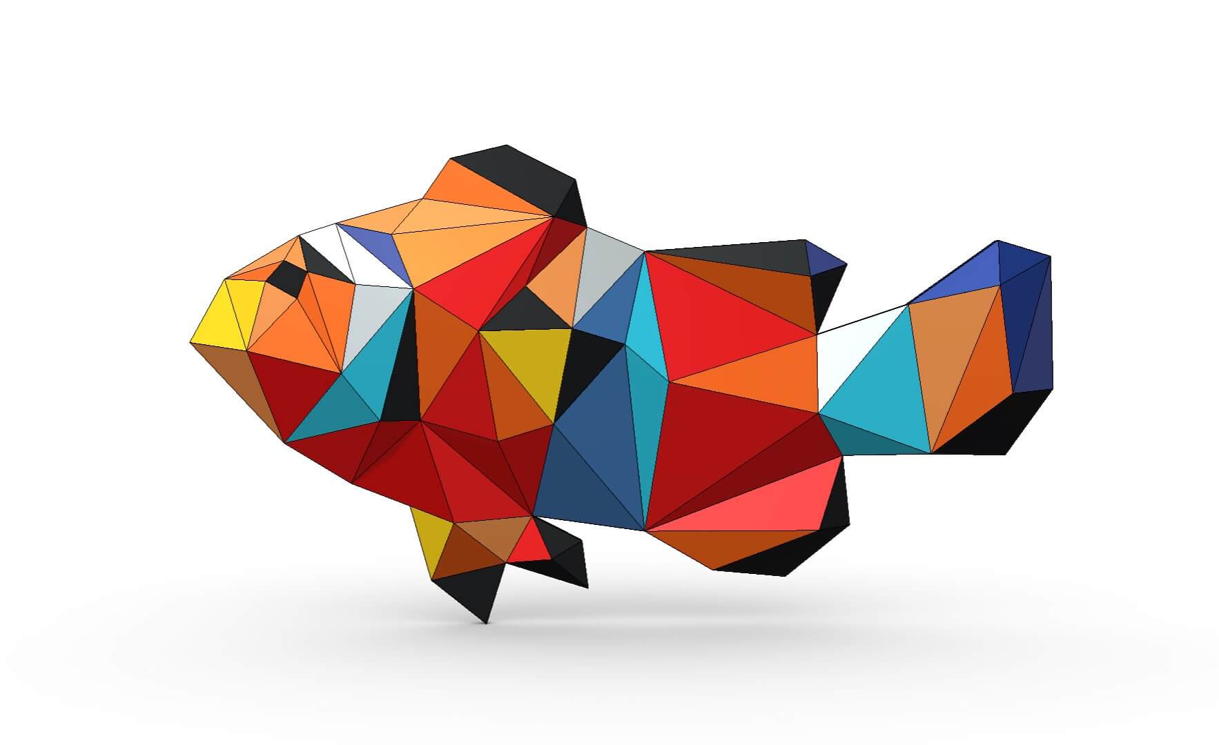 Low Poly Fish - 3D Model by lowpoly_print