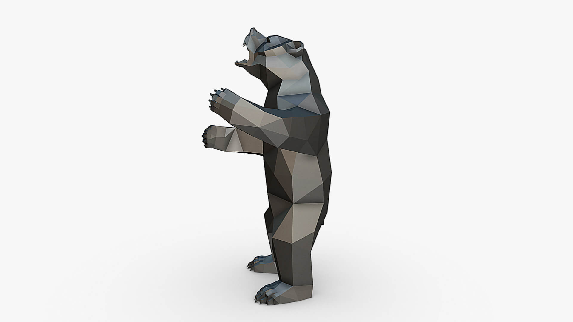 Grizzly Bear Figure - 3D Model by lowpoly_print