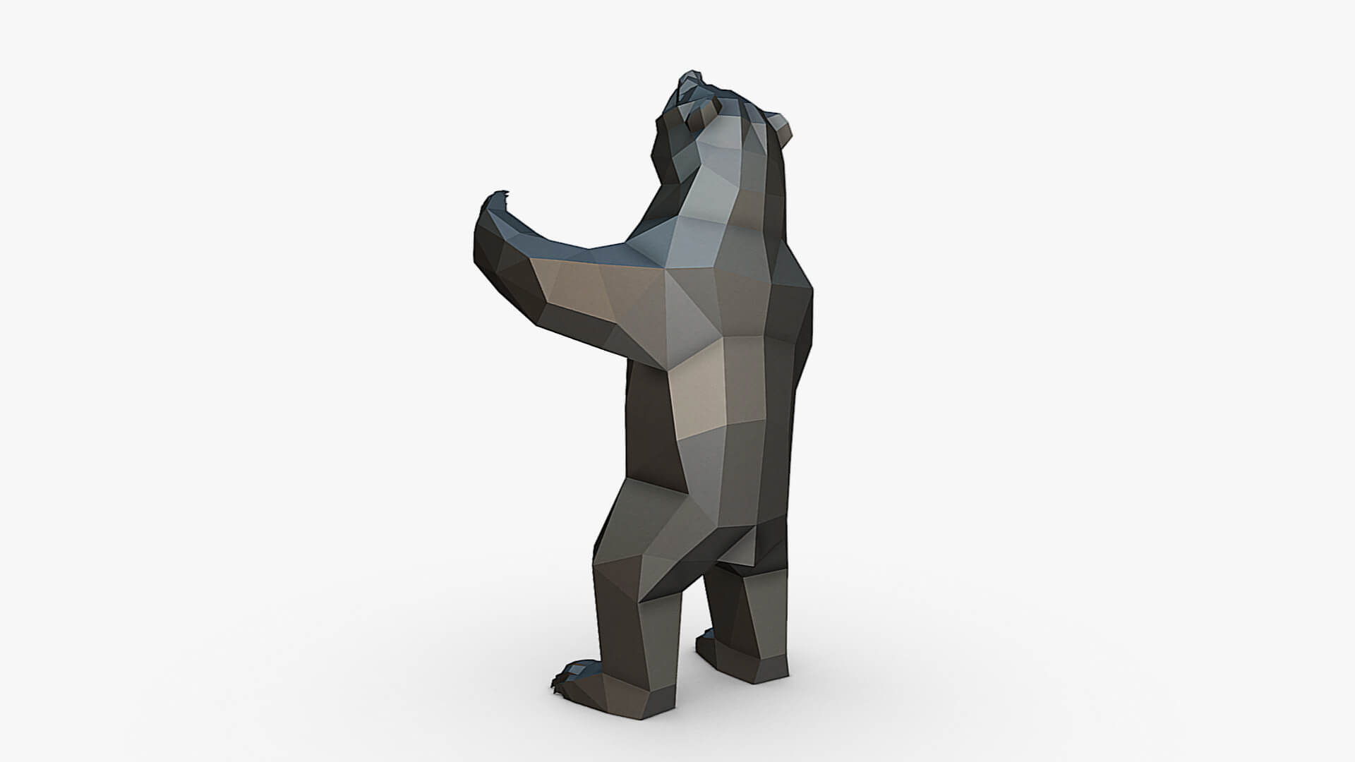 Grizzly Bear Figure - 3D Model by lowpoly_print