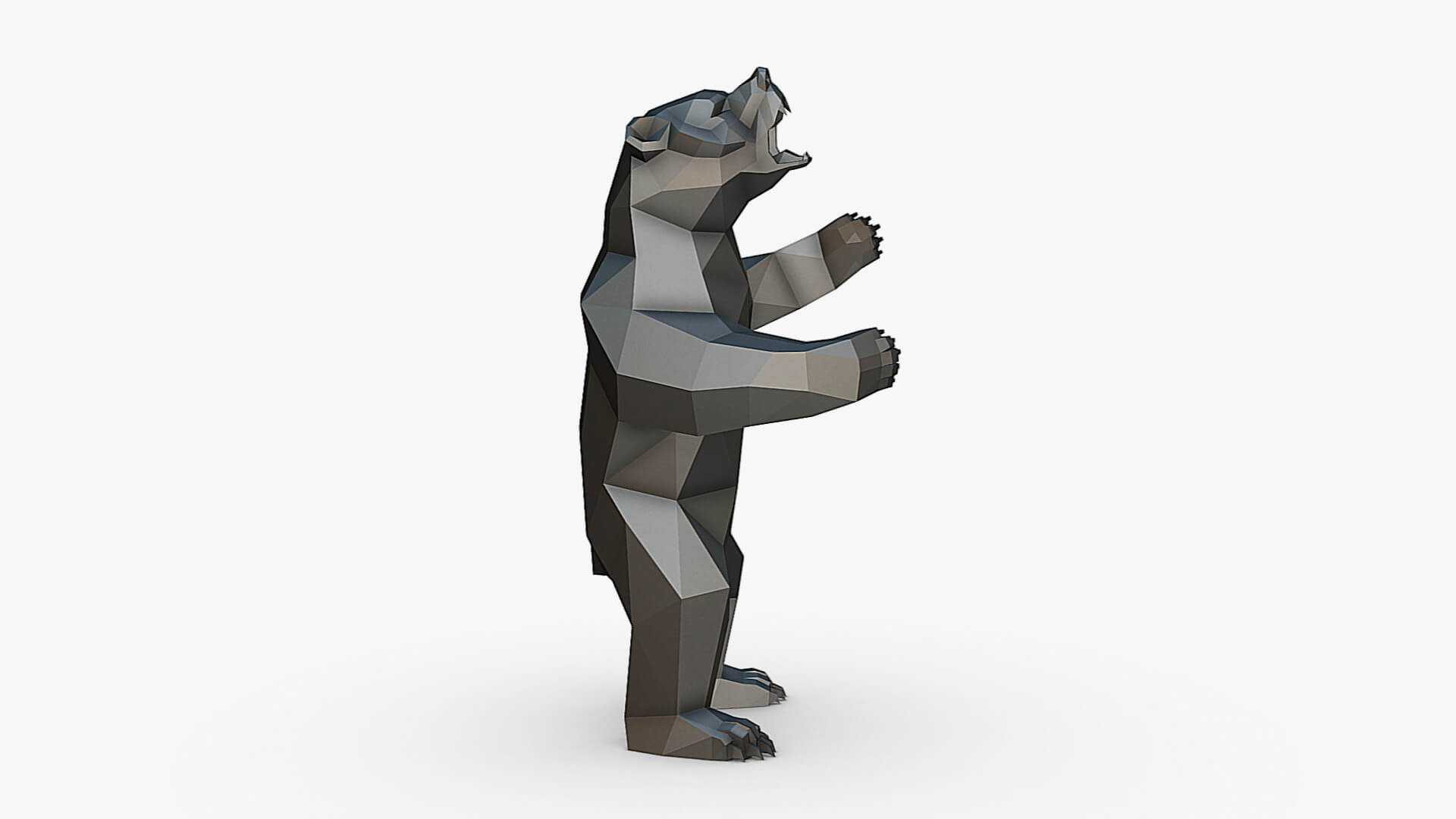 Grizzly Bear Figure - 3D Model by lowpoly_print