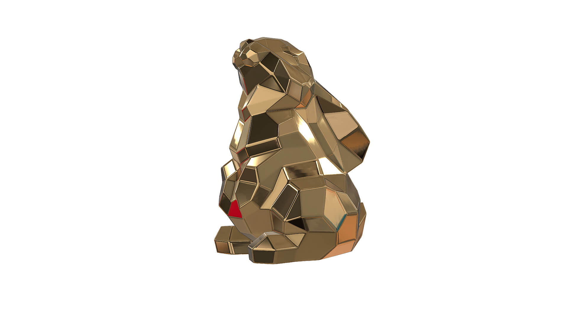 Hare rabbit Figure - 3D Model by lowpoly_print