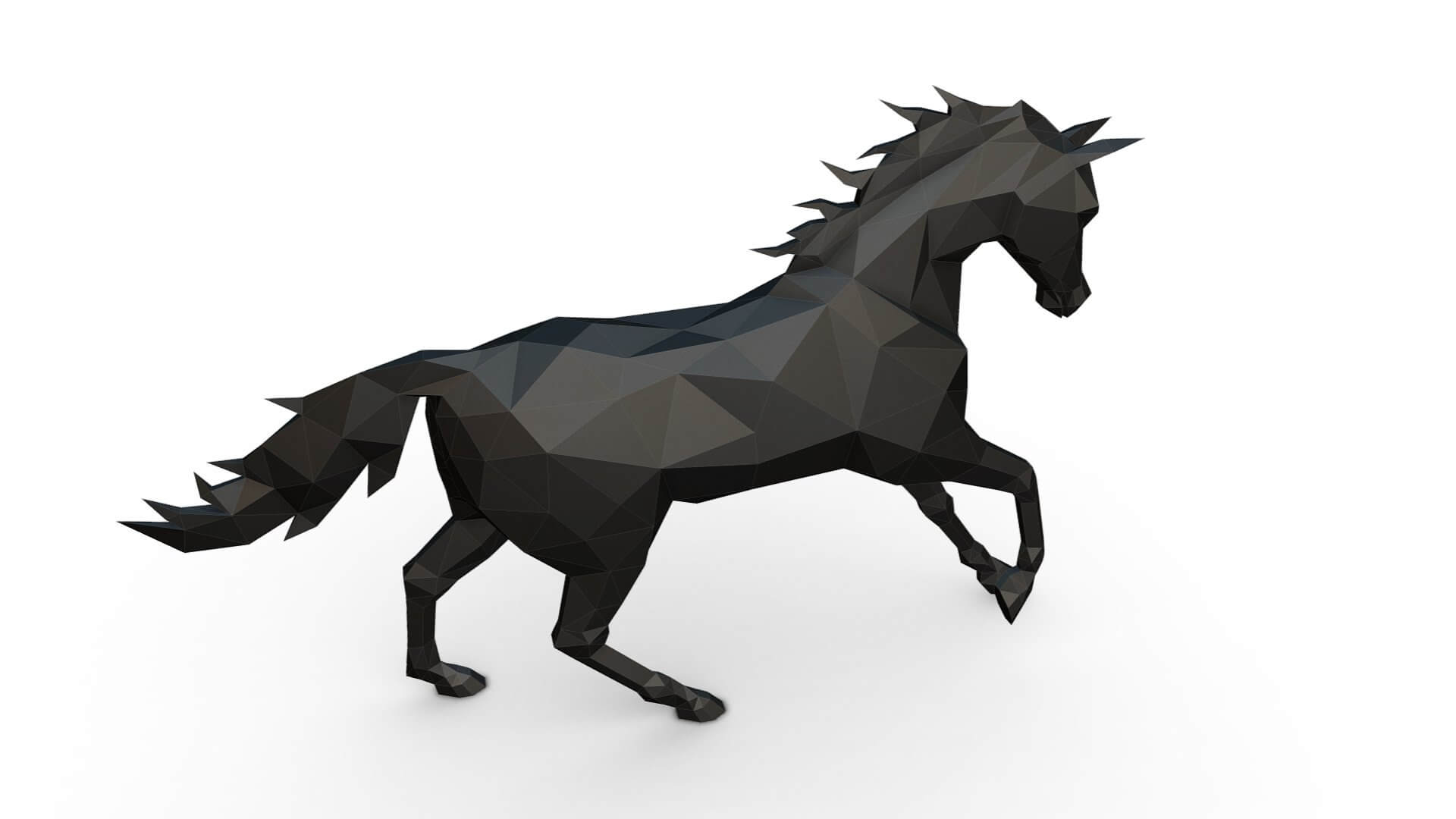 Low Poly Horse Figure - 3D Model by lowpoly_print